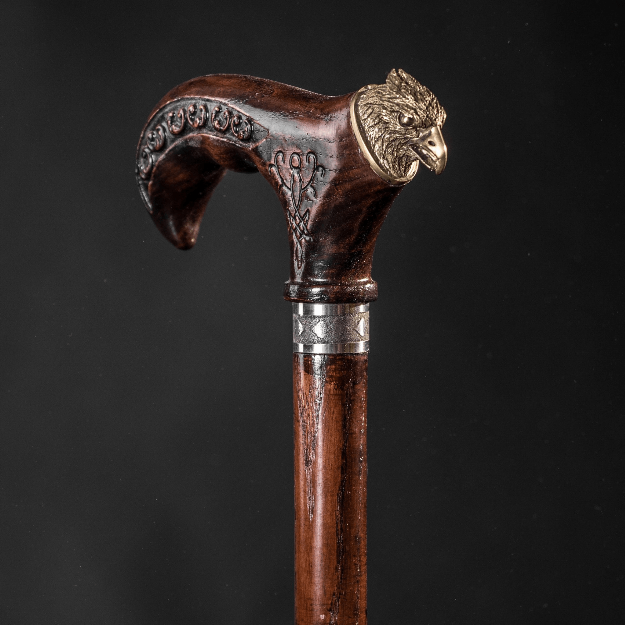 Eagle Walking Stick, Wooden Walking Cane - Design Canes | ART WALKING ...