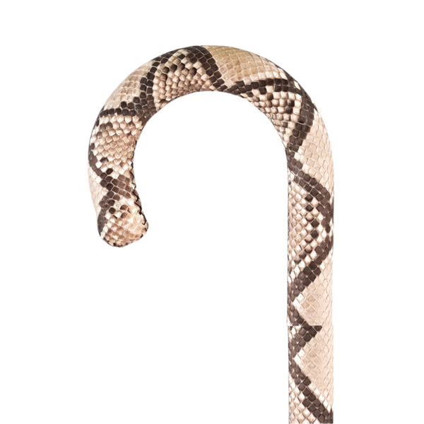 Walking Cane with 24K Gold-Plated Leather Handle | ART WALKING STICKS