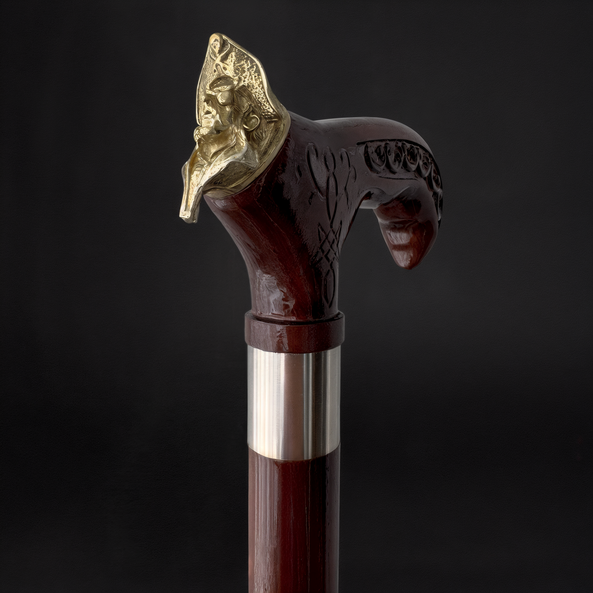 Pirate Captain Walking Cane for Men – Nautical Gentleman’s Cane