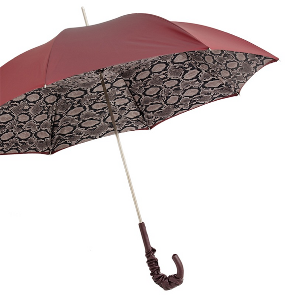 Designer High-Quality Python Interior Brown Umbrella with Leather ...
