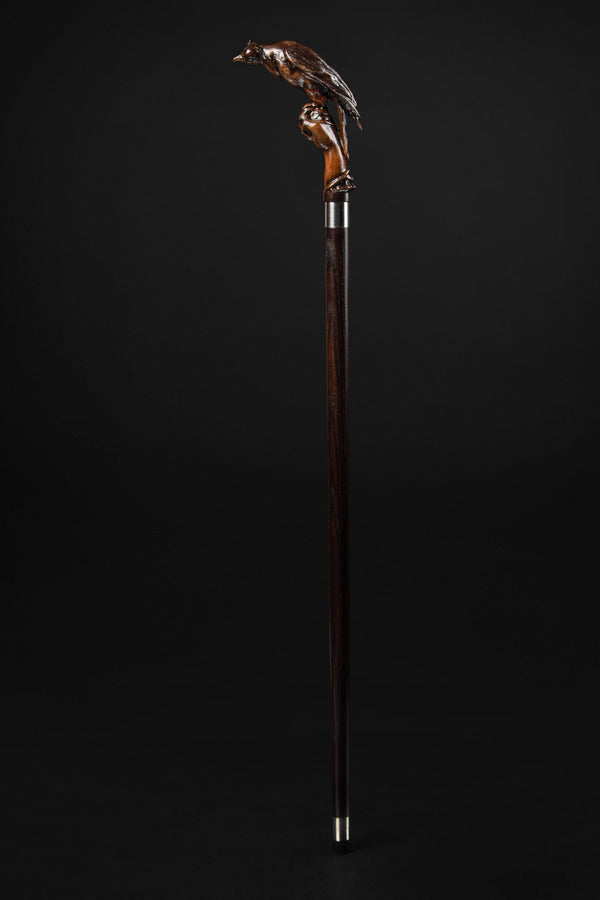 Falconry Walking Cane Fancy Hand Carved Cane, Best Canes for Seniors ...