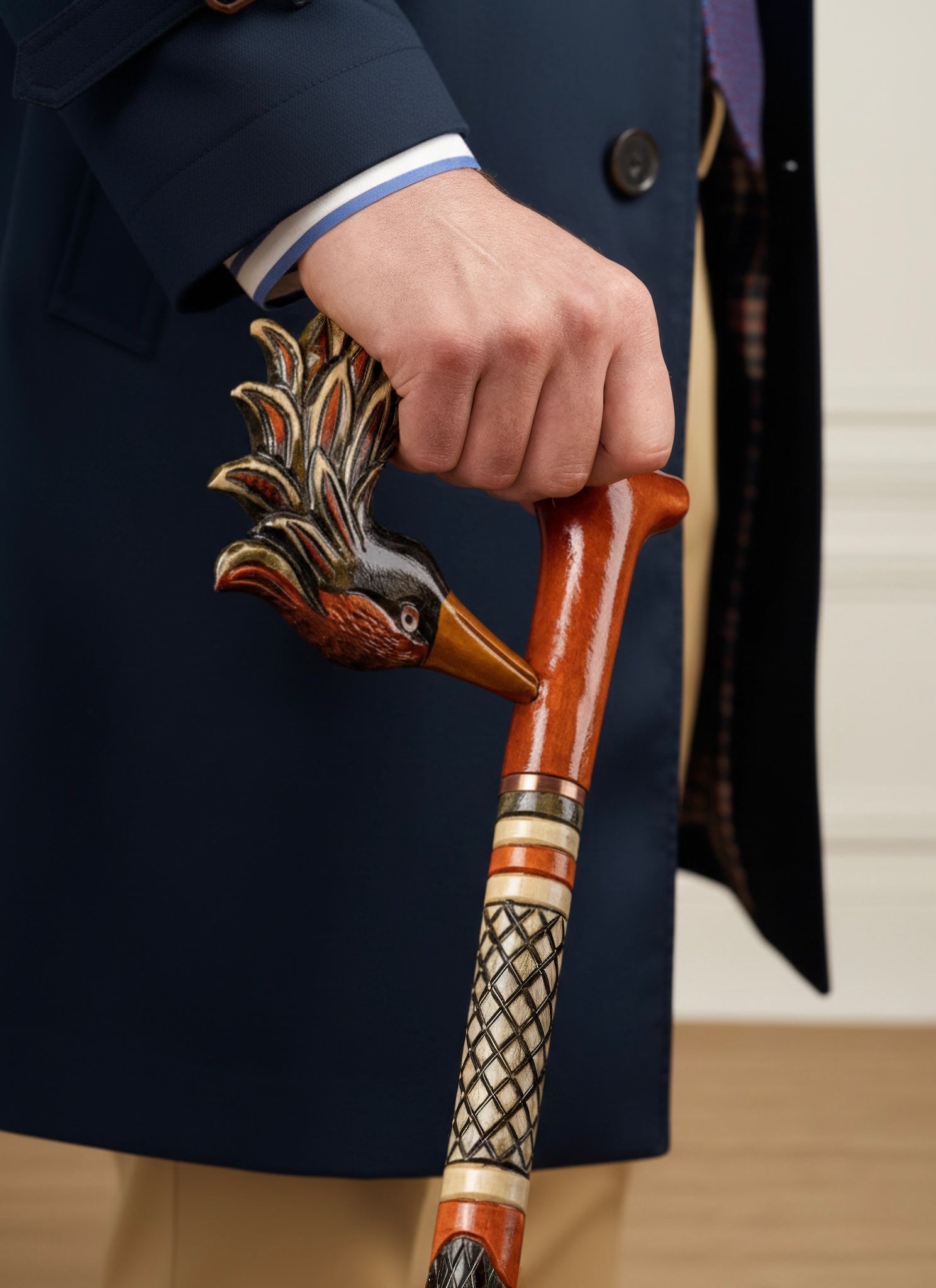 Phoenix Bird Walking Cane, Hand Crafted Walking Cane Animal