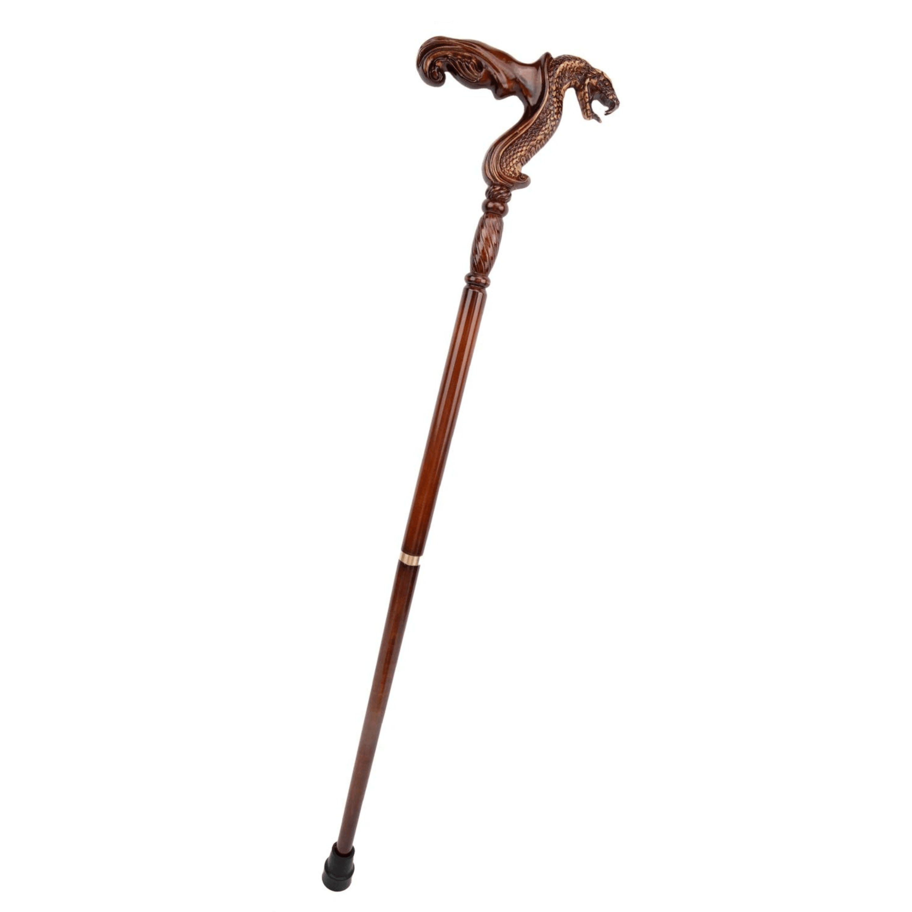 Fancy Folding Cobra Snake Walking Cane, Ergonomic Handle