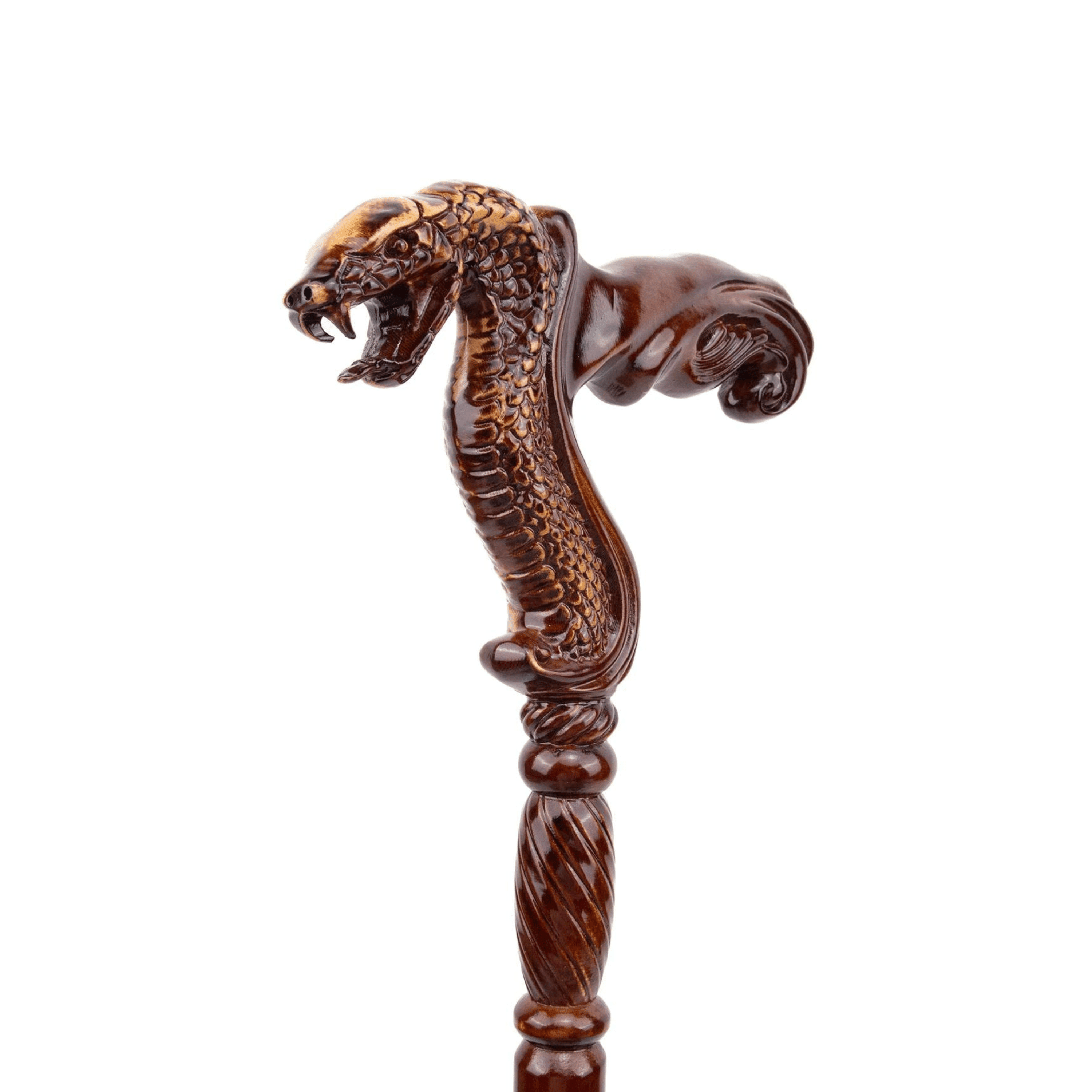 Fancy Folding Cobra Snake Walking Cane, Ergonomic Handle