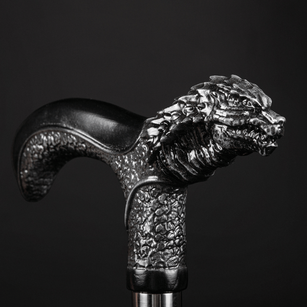 Godzilla Walking Cane, Handmade Natural Wood Walking Canes, Steampunk ...