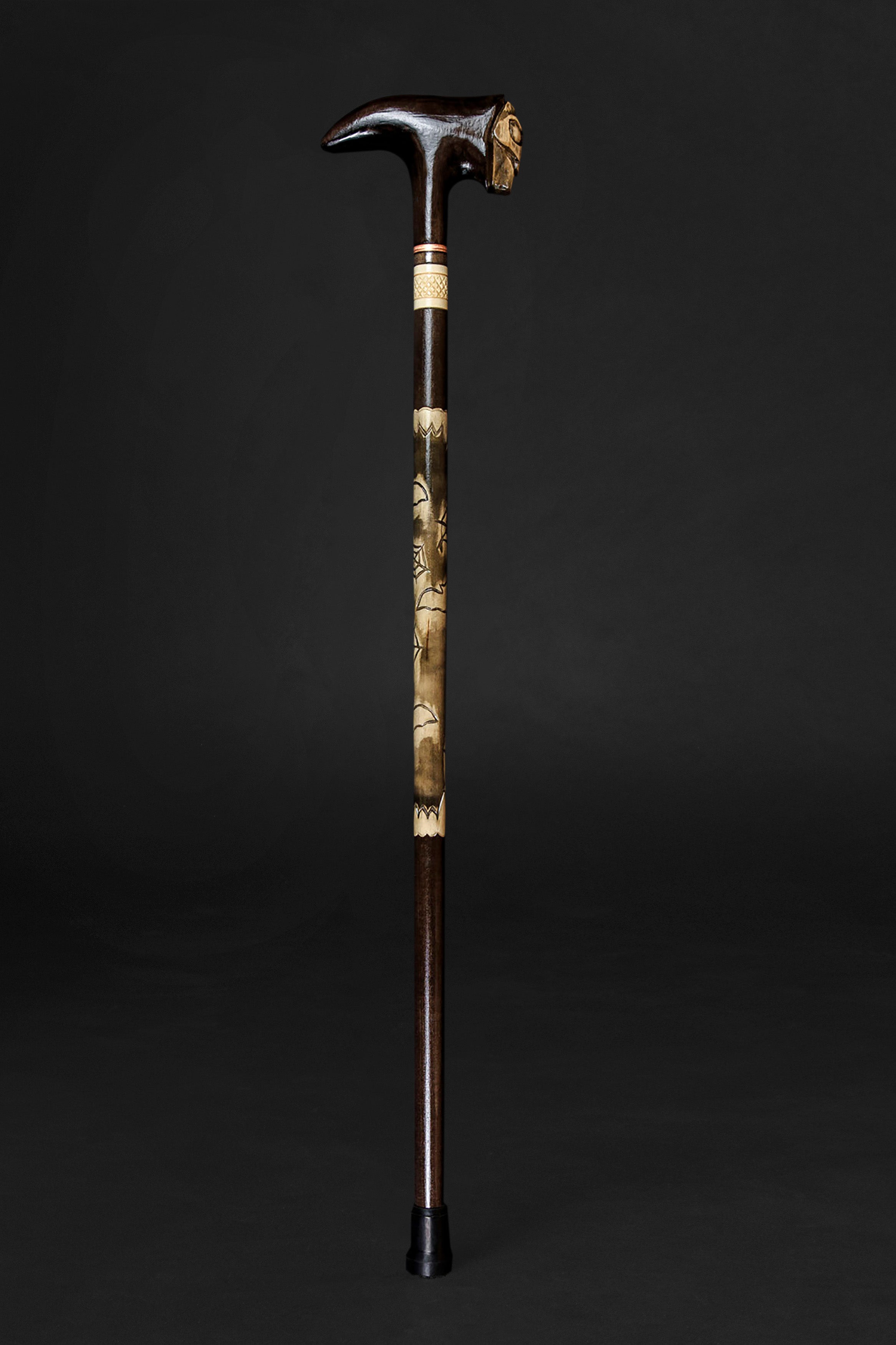Skull Vintage Walking Stick, Gothic Style Walking Cane For Men