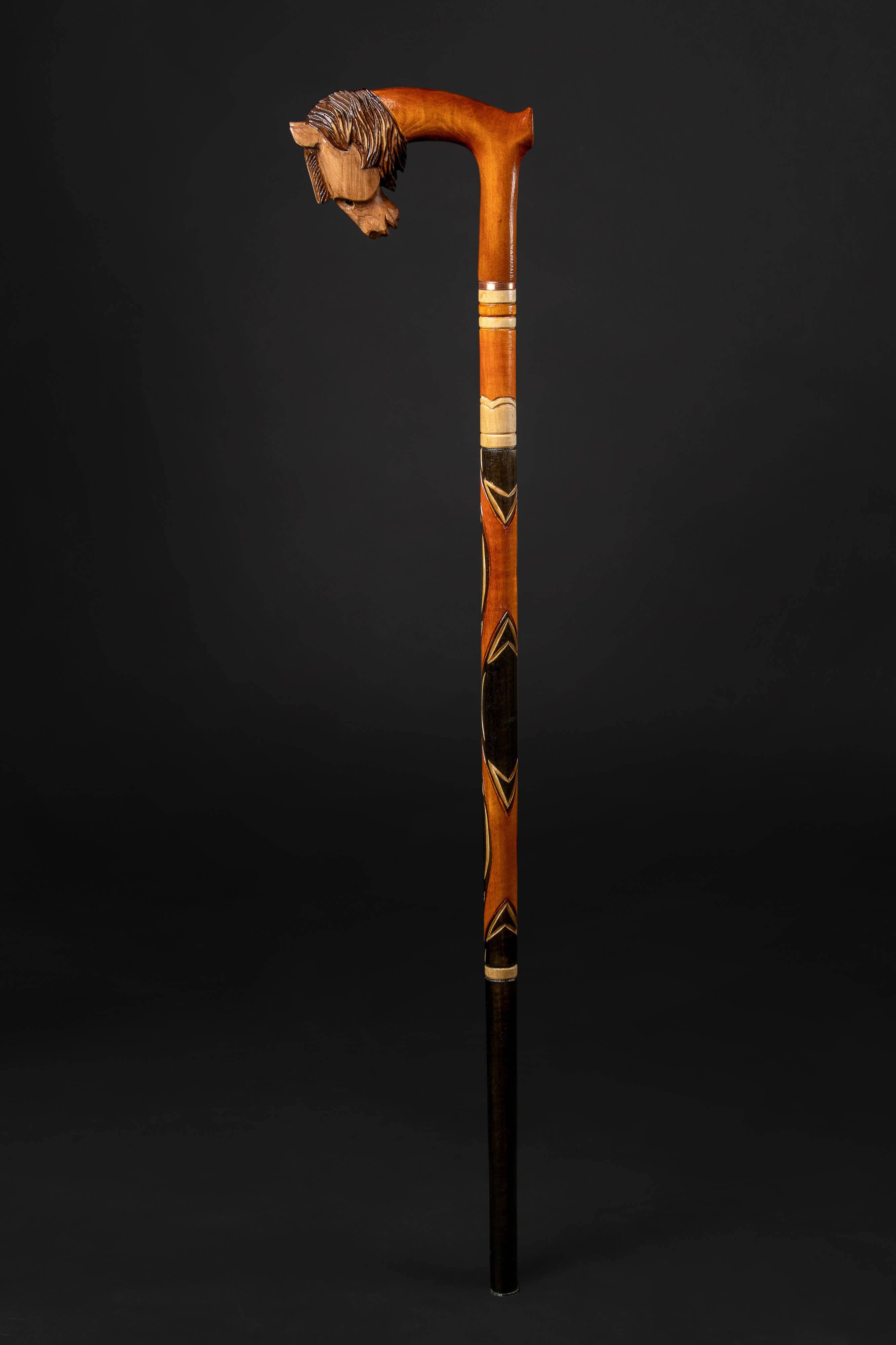 Hand Carved Horse Walking Canes, Horse Head Walking Stick For Old Pers