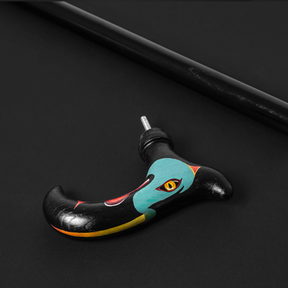 Hand Painted Animalistic Walking Cane - Design Walking Stick for the ...