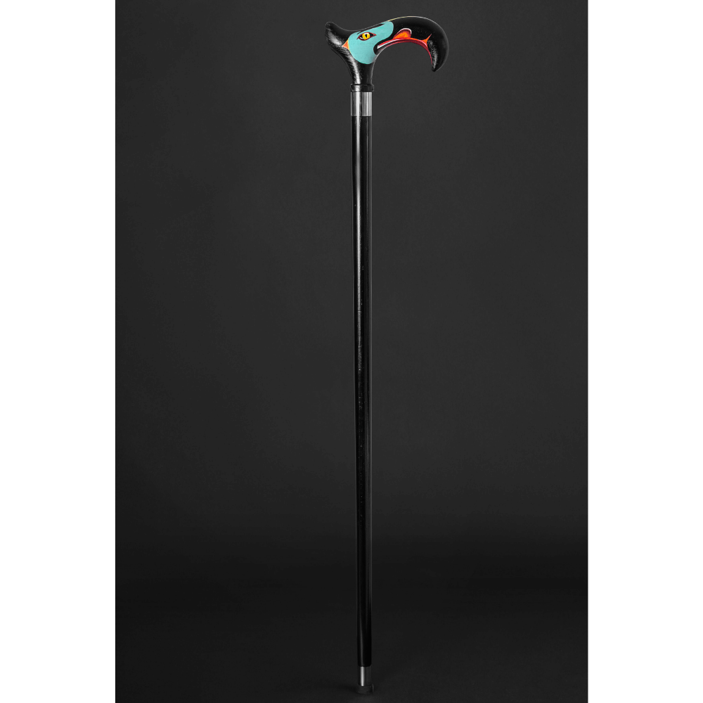 Hand Painted Animalistic Walking Cane - Design Walking Stick for the ...