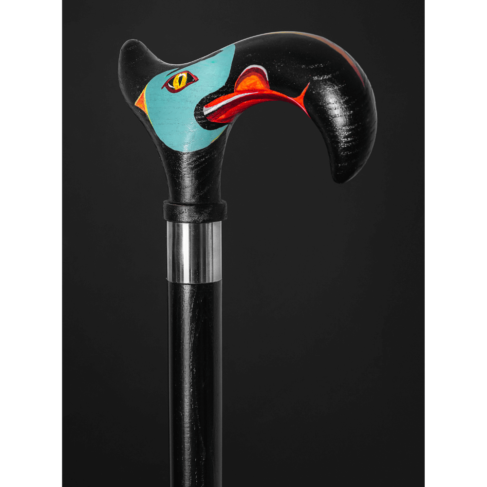 Hand Painted Animalistic Walking Cane - Design Walking Stick for the ...