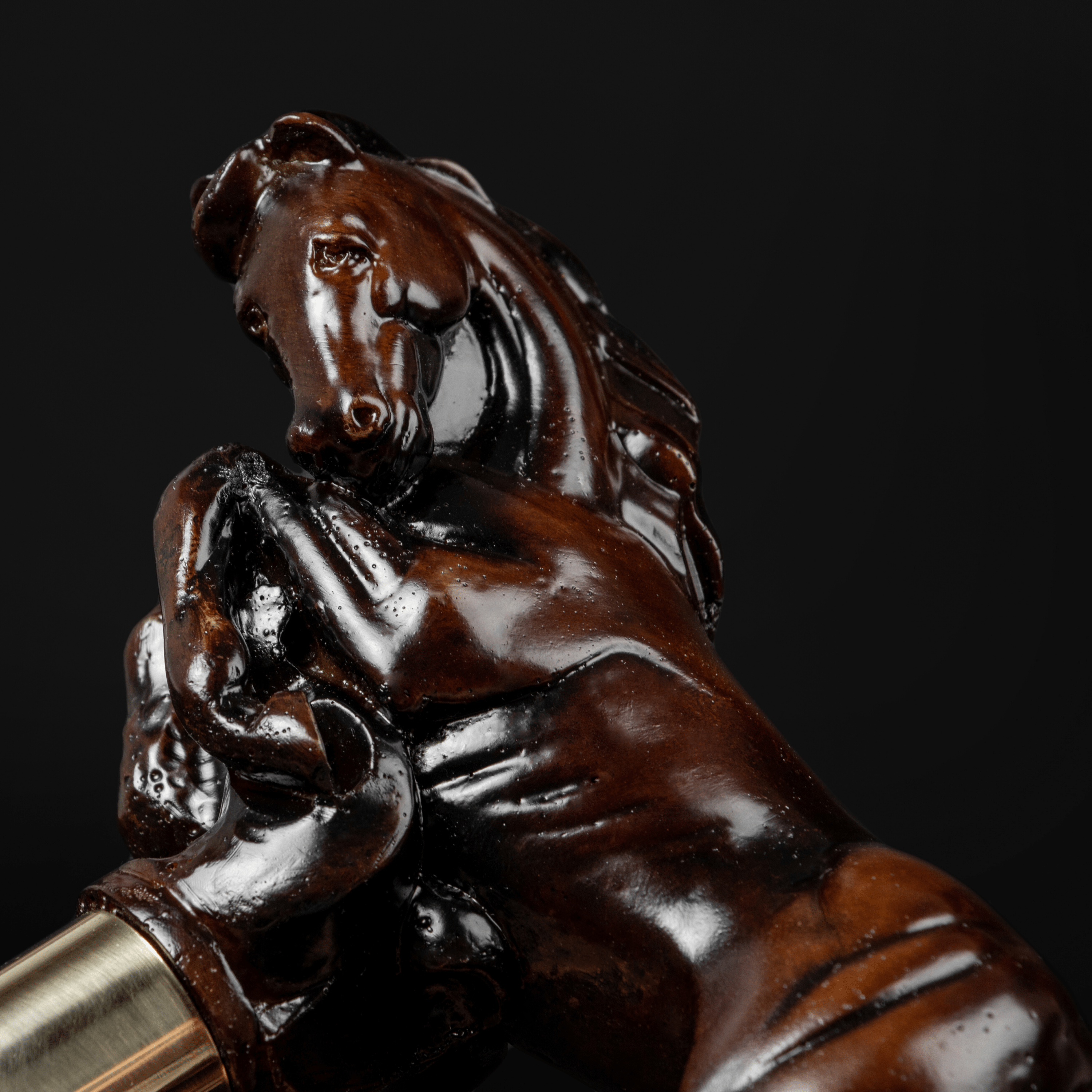 Horse Head Hand Carved Walking Cane Unique Designer Walking Stick