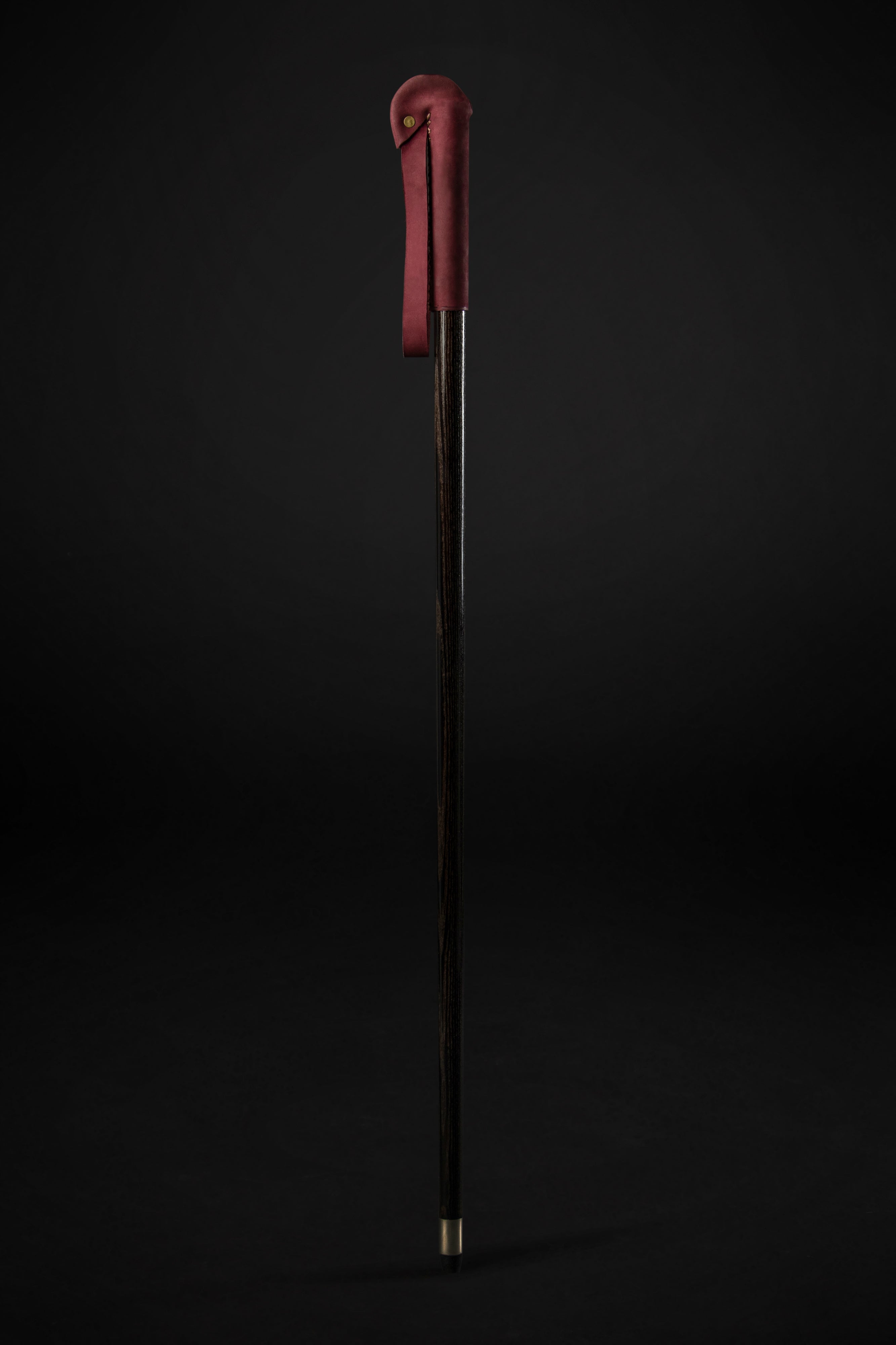 Leather Handle Walking Stick With Wrist Strap | ART WALKING STICKS