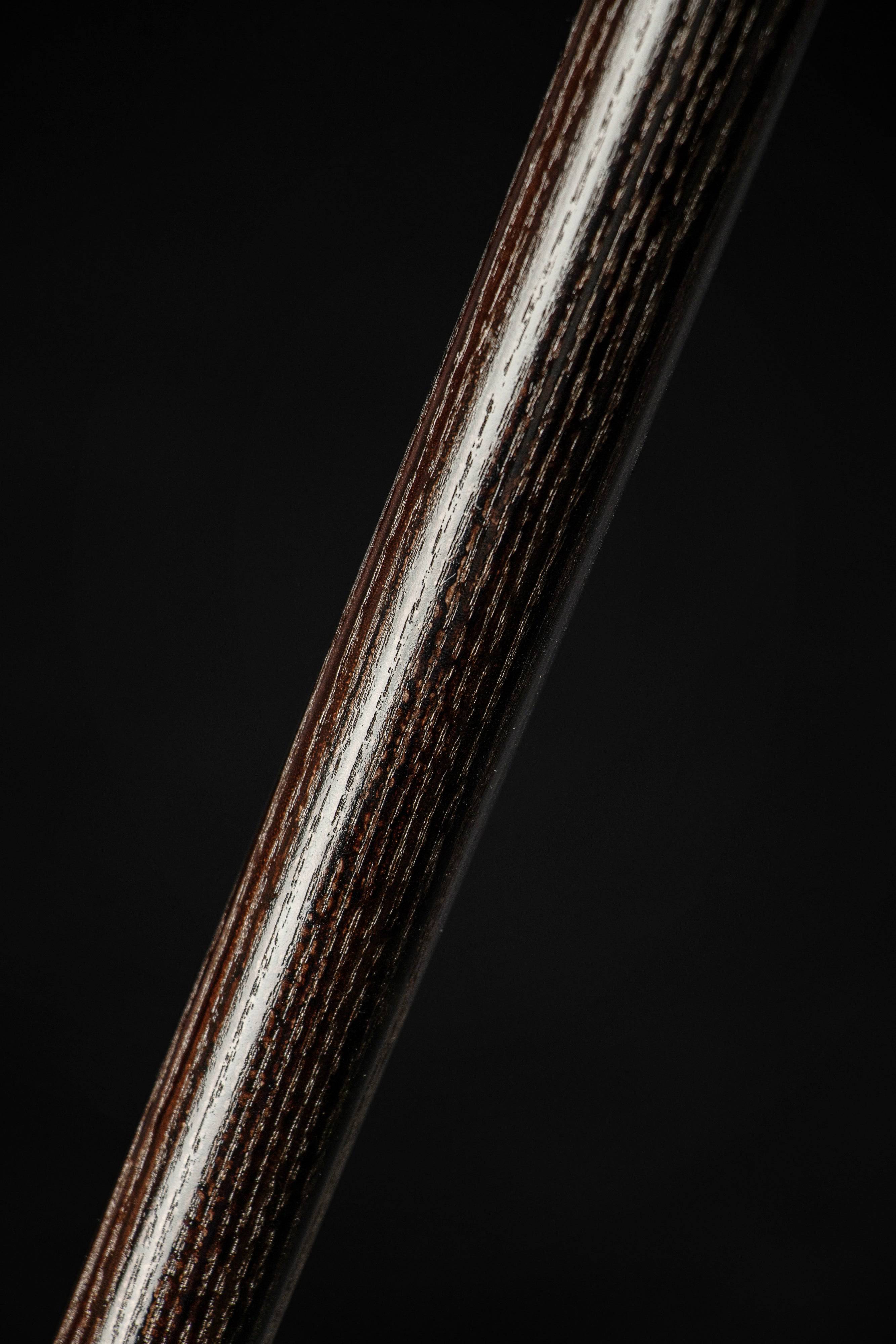 Leather Handle Walking Stick With Wrist Strap