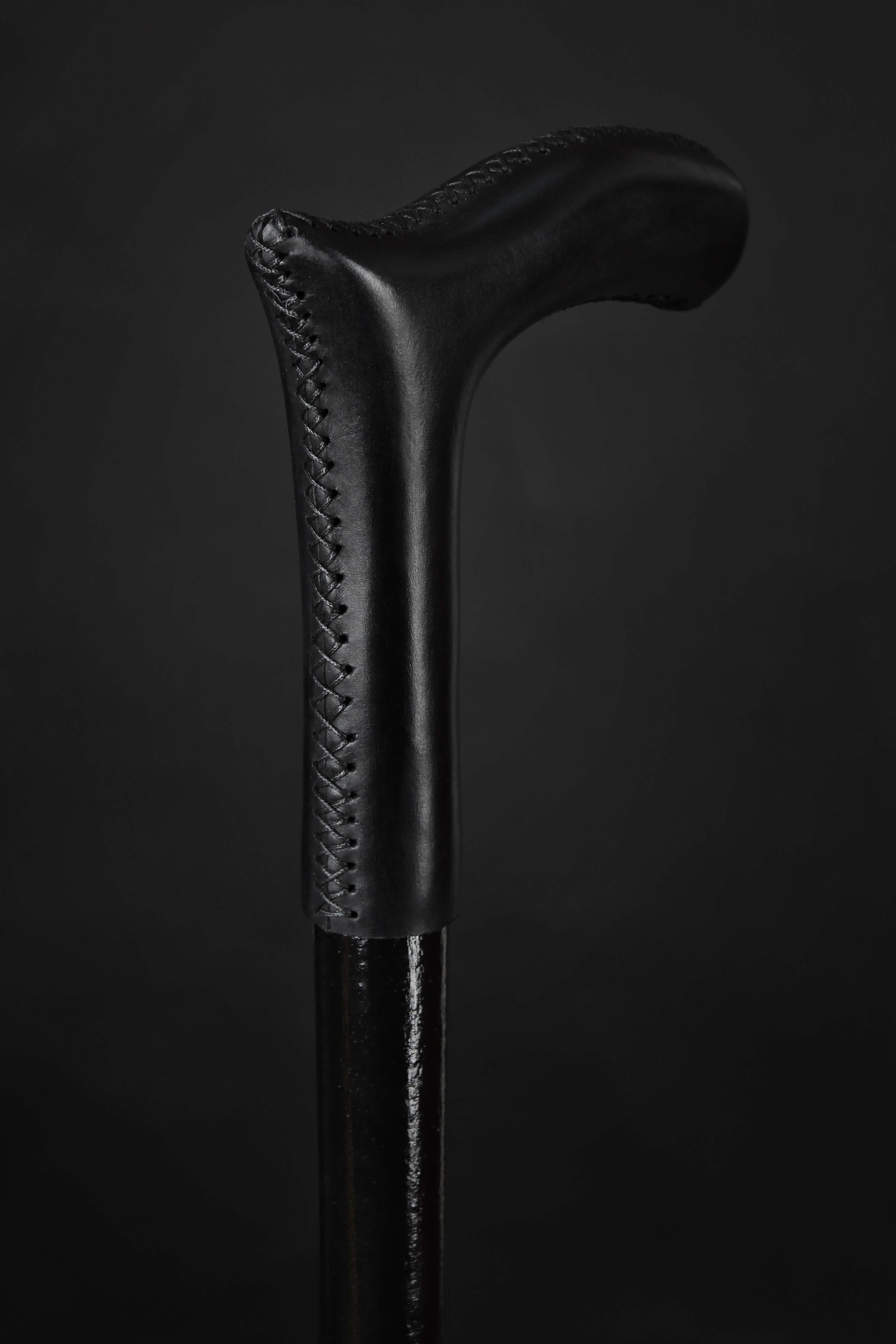 Leather Walking Canes for Men & Women Black - Handle Lether Walking ...