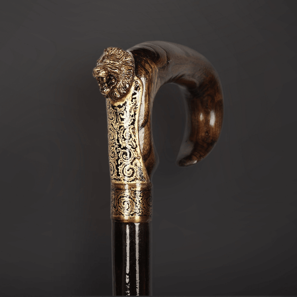 Make to Order - Handmade Travel Walking Cane Lion - Walking stick, Gift ...