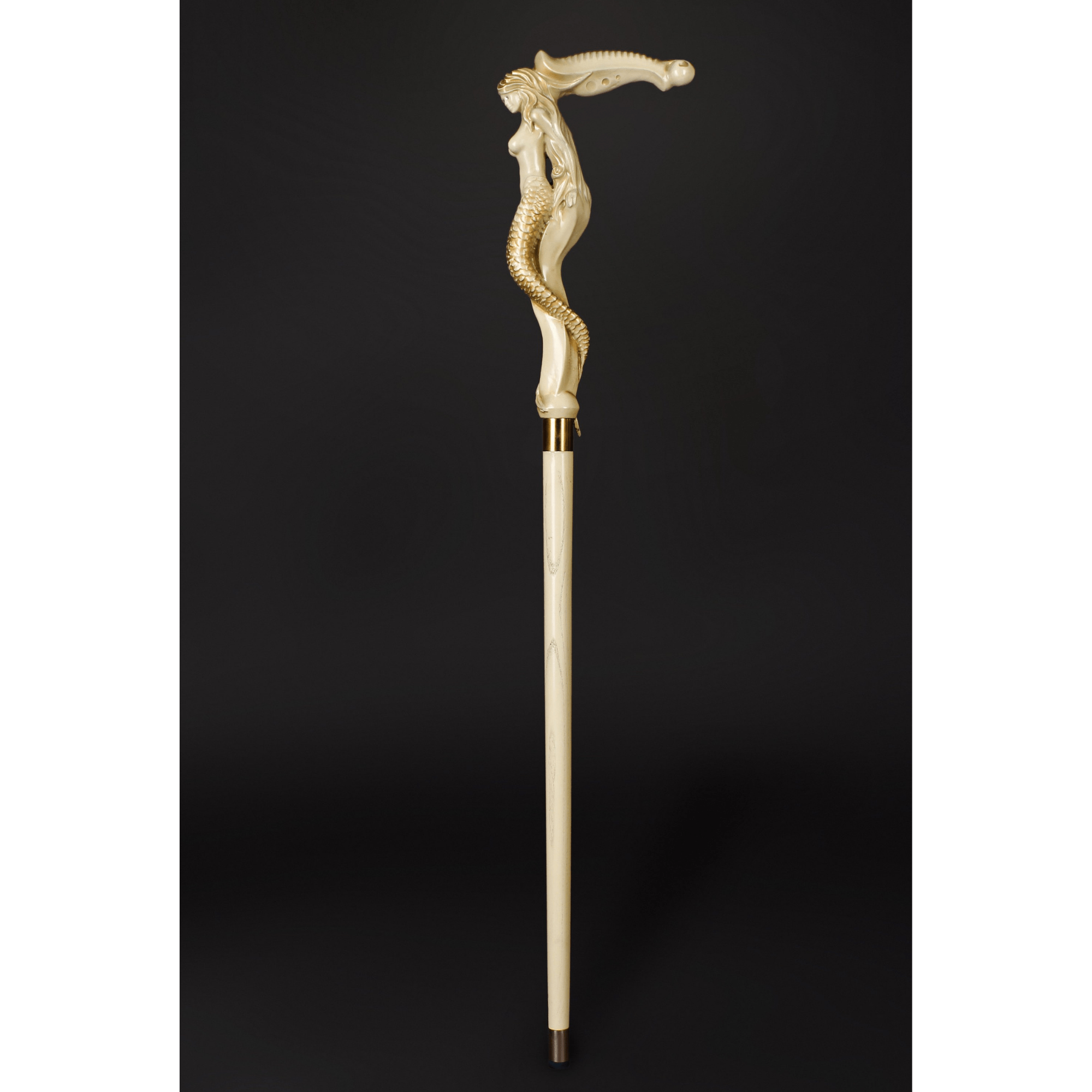Mermaid Ivory Walking Stick, Antique Walking Sticks - Design Canes ...