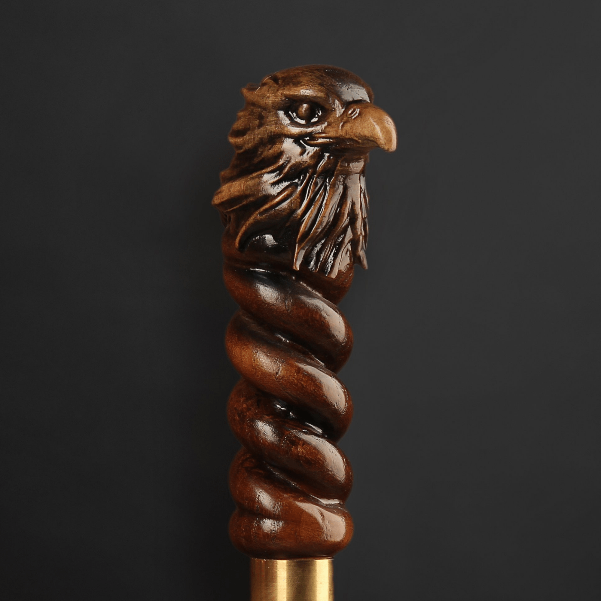 Mountain Eagle Walking Stick, Wooden Walking Cane - Design Canes