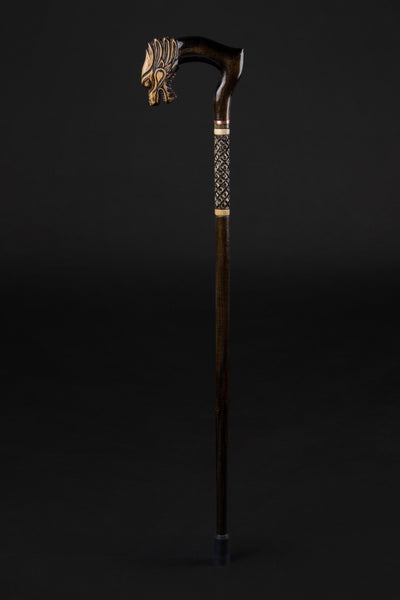 Mythical Wolf Steampunk Cane , Hand Crafted Walking Canes, Right Hand ...