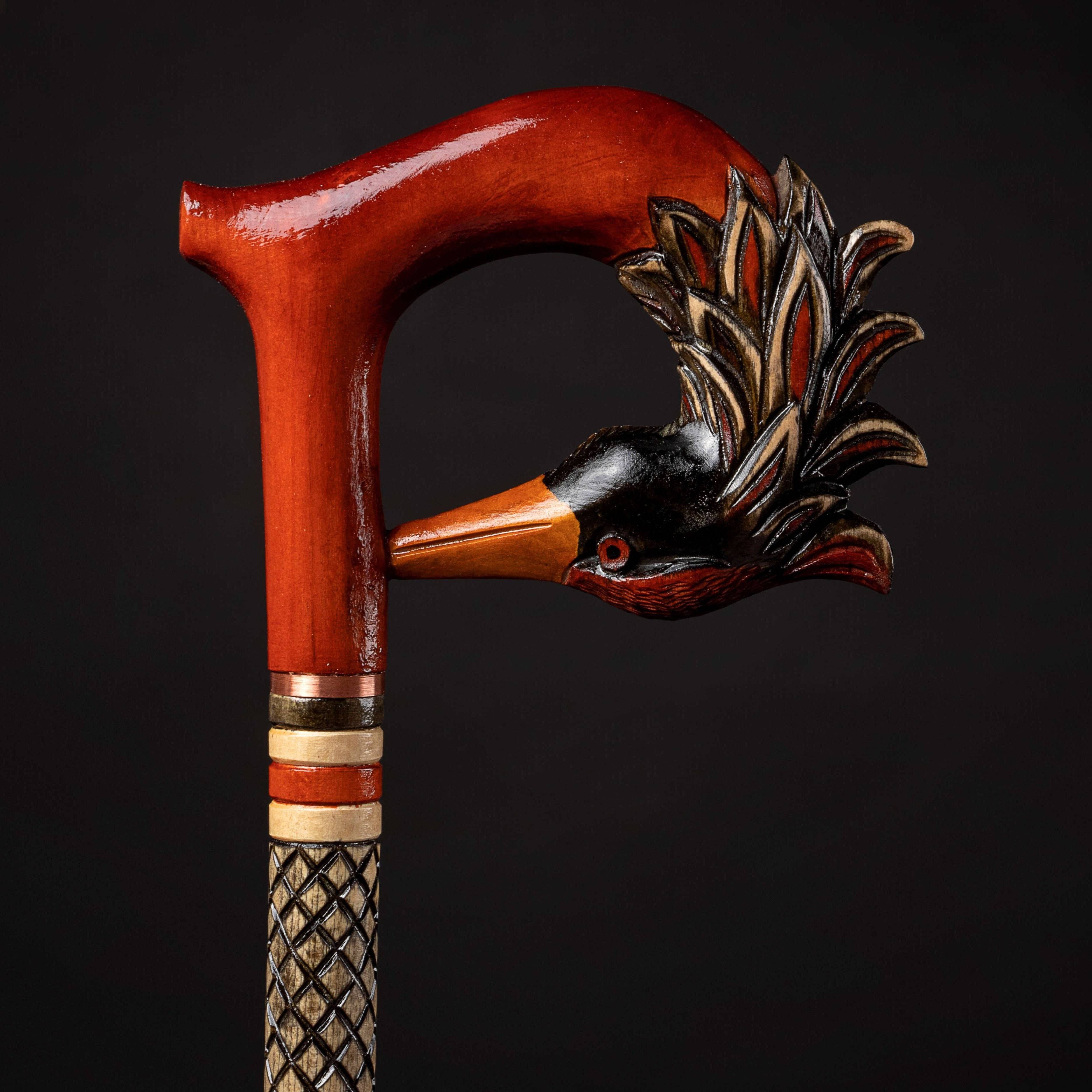 Phoenix Bird Walking Cane, Hand Crafted Walking Cane Animal | ART ...