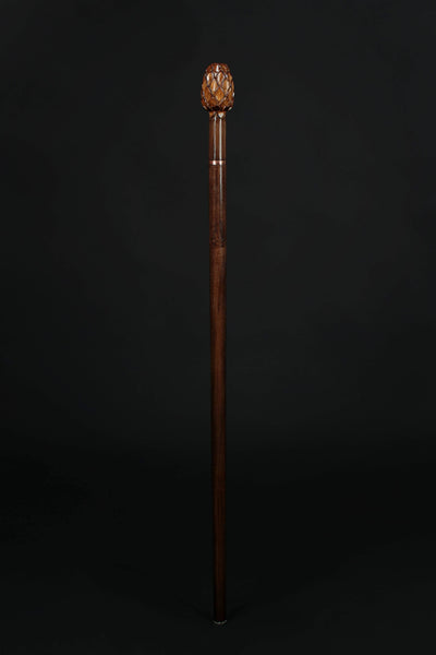 Pine Cone Walking Stick, Carving Pine Cone Walking Cane | ART WALKING ...