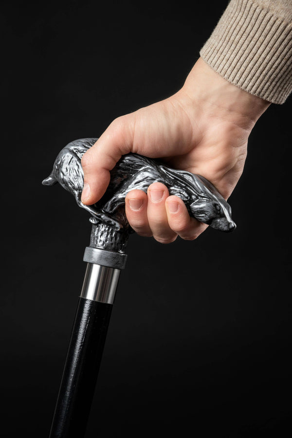 Rabbit Walking Cane, Wooden Rabbit Carving Head Walking Stick | ART ...