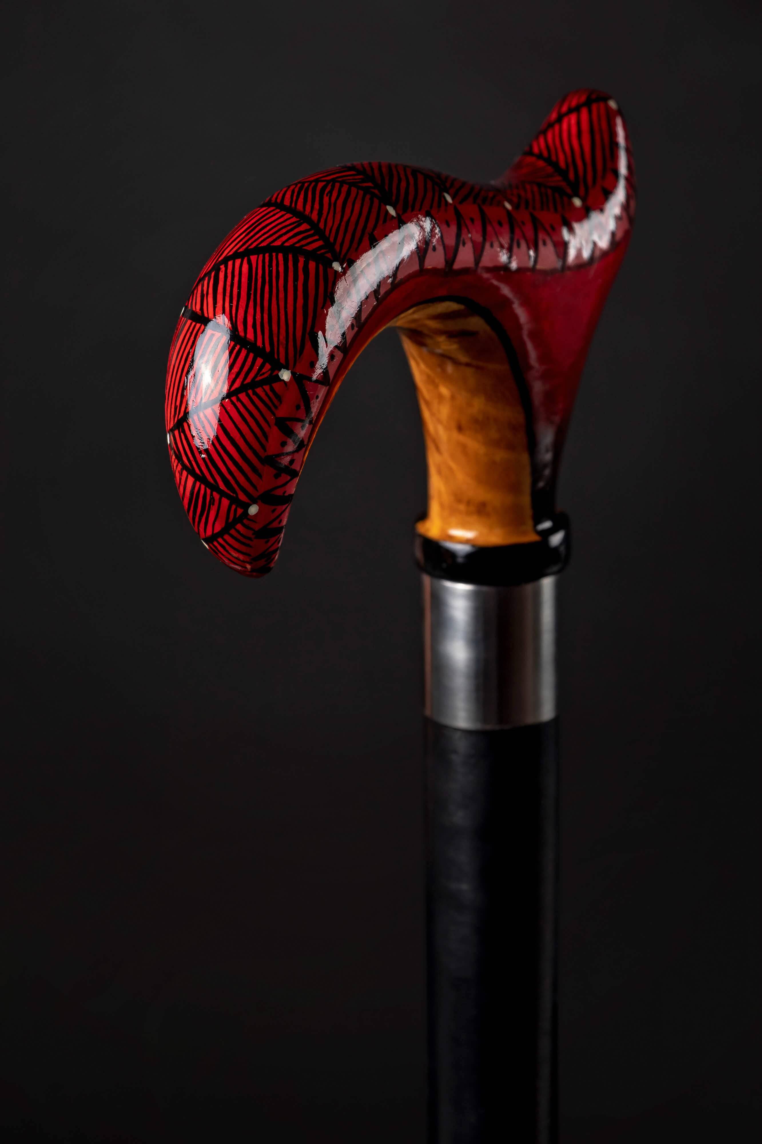 Red Walking Cane, Unique Walking Sticks, Standard Cane ...