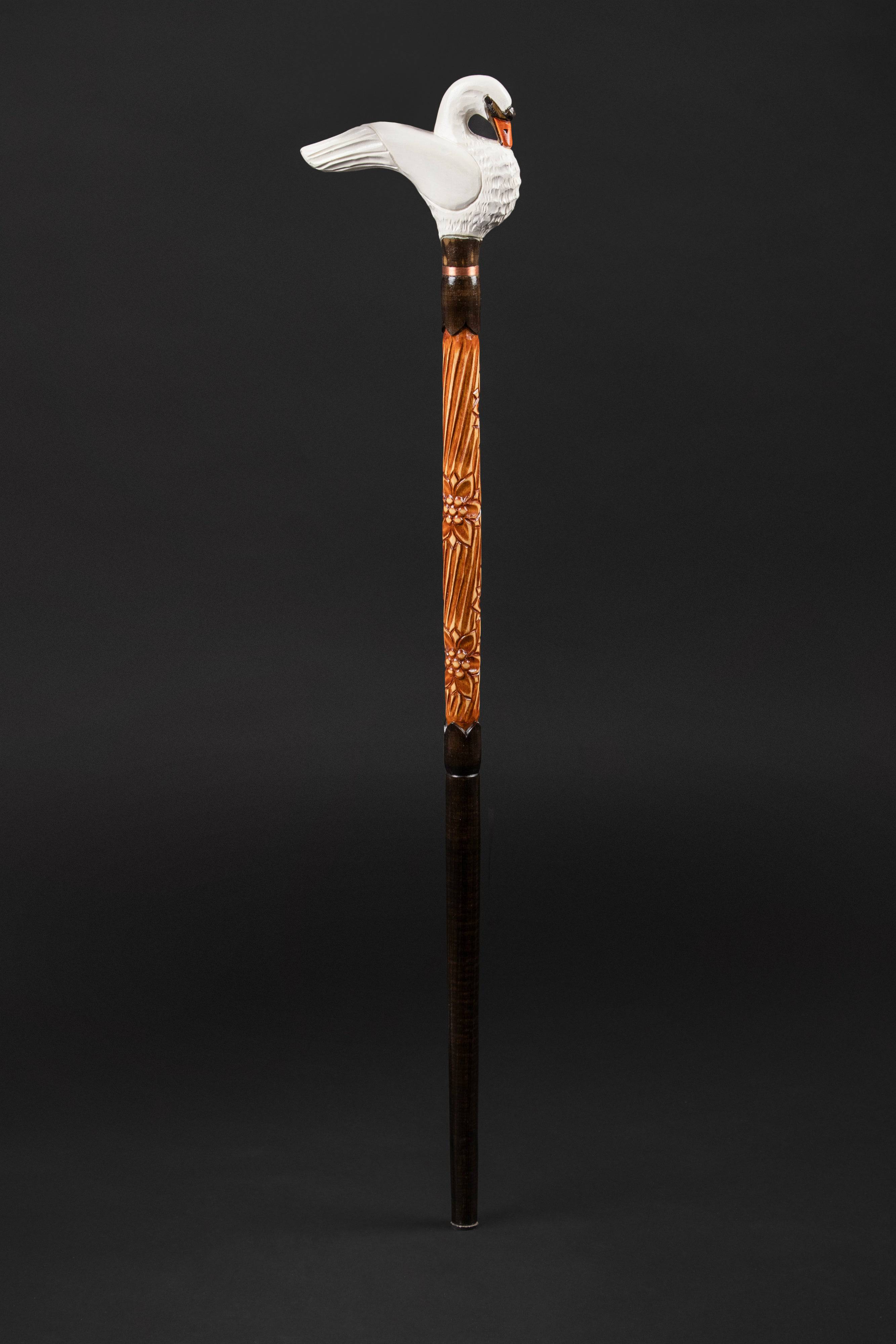Swan Walking Stick, Swan Walking Cane | ART WALKING STICKS