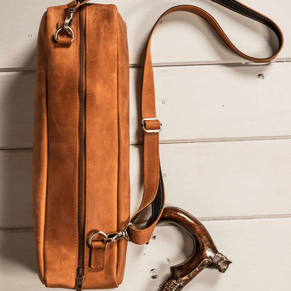 Travel Bag for Walking Stick Storage, Walking Cane Case Leather | ART ...