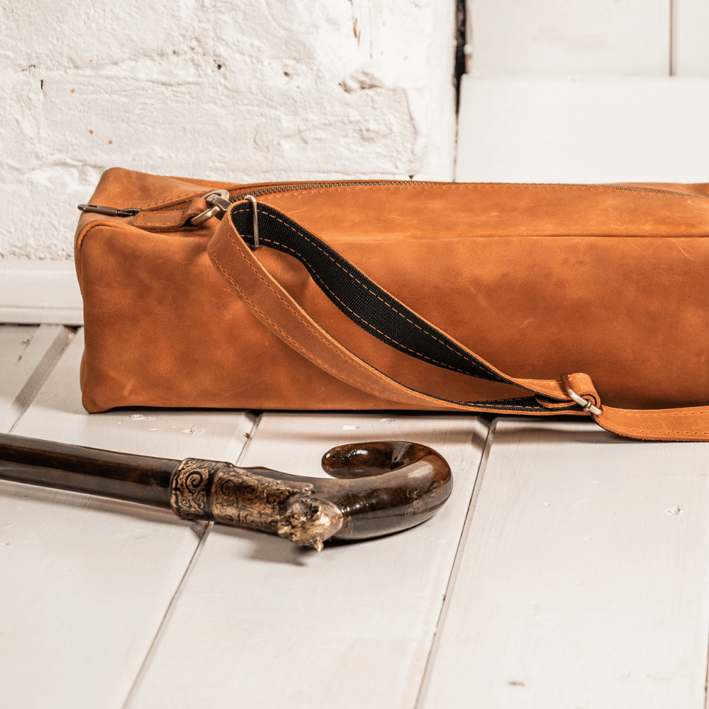 Travel Bag for Walking Stick Storage, Walking Cane Case Leather | ART ...