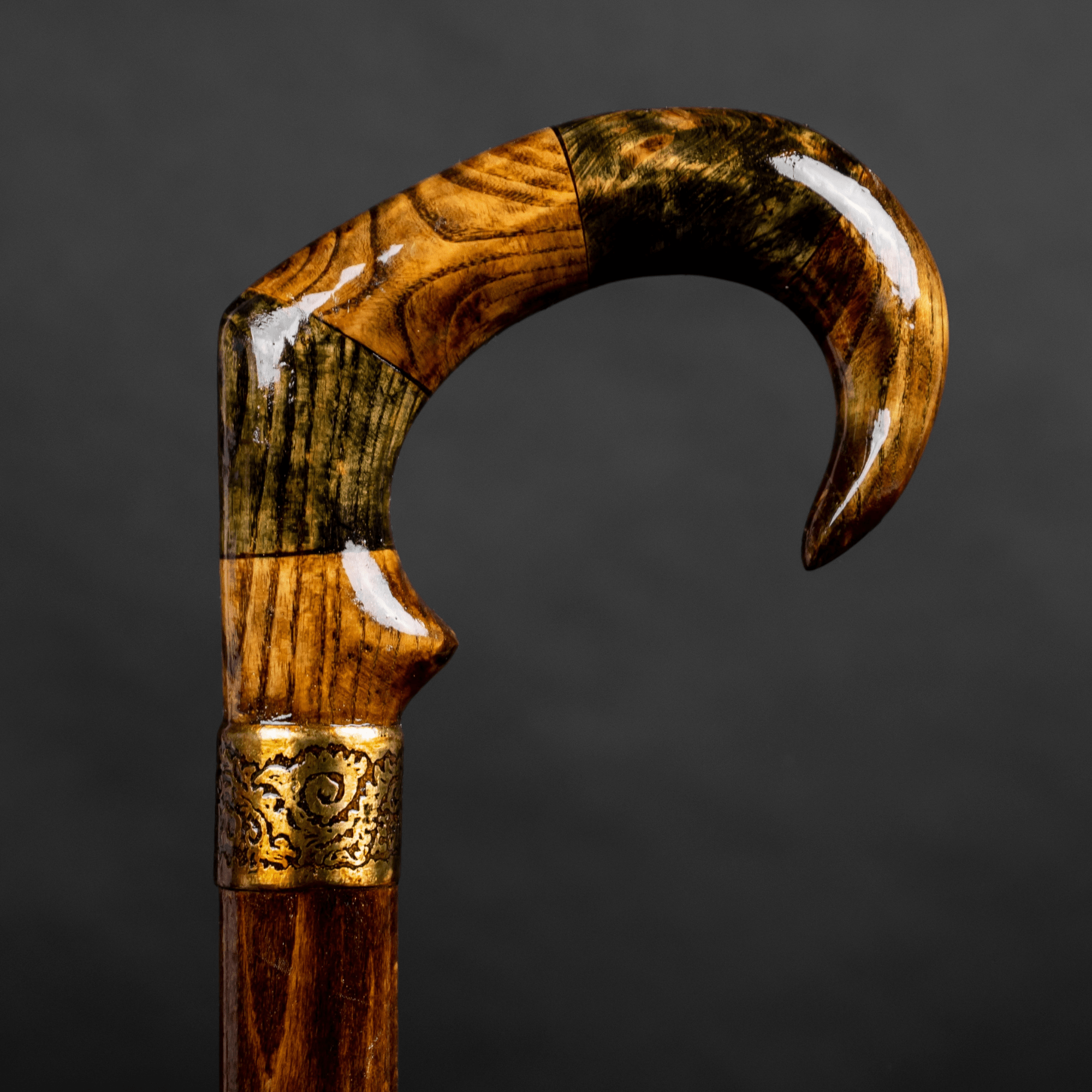 Travel Walking Cane Folding for Mens, Exotic Wood Species
