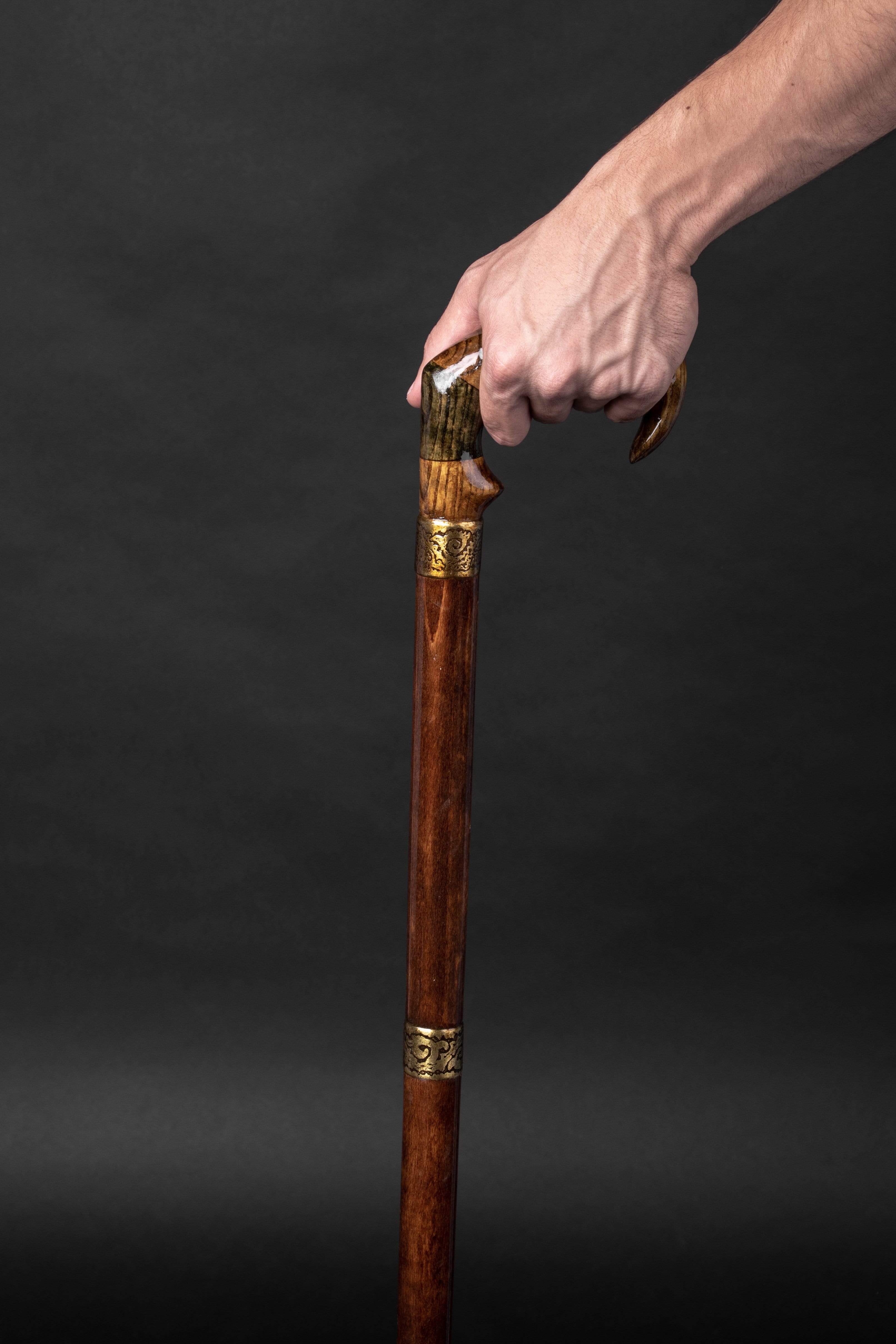 Travel Walking Cane Folding for Mens, Exotic Wood Species | ART WALKING ...