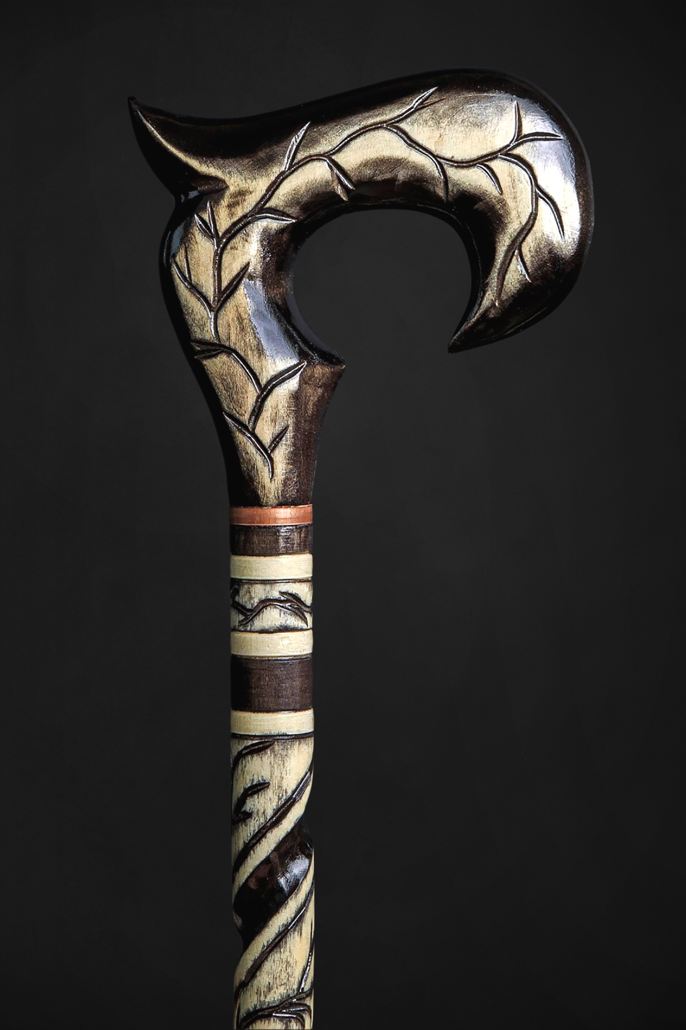 Fancy Walking Stick Fantasy Forest, Gothic Style Comfortable Handle ...