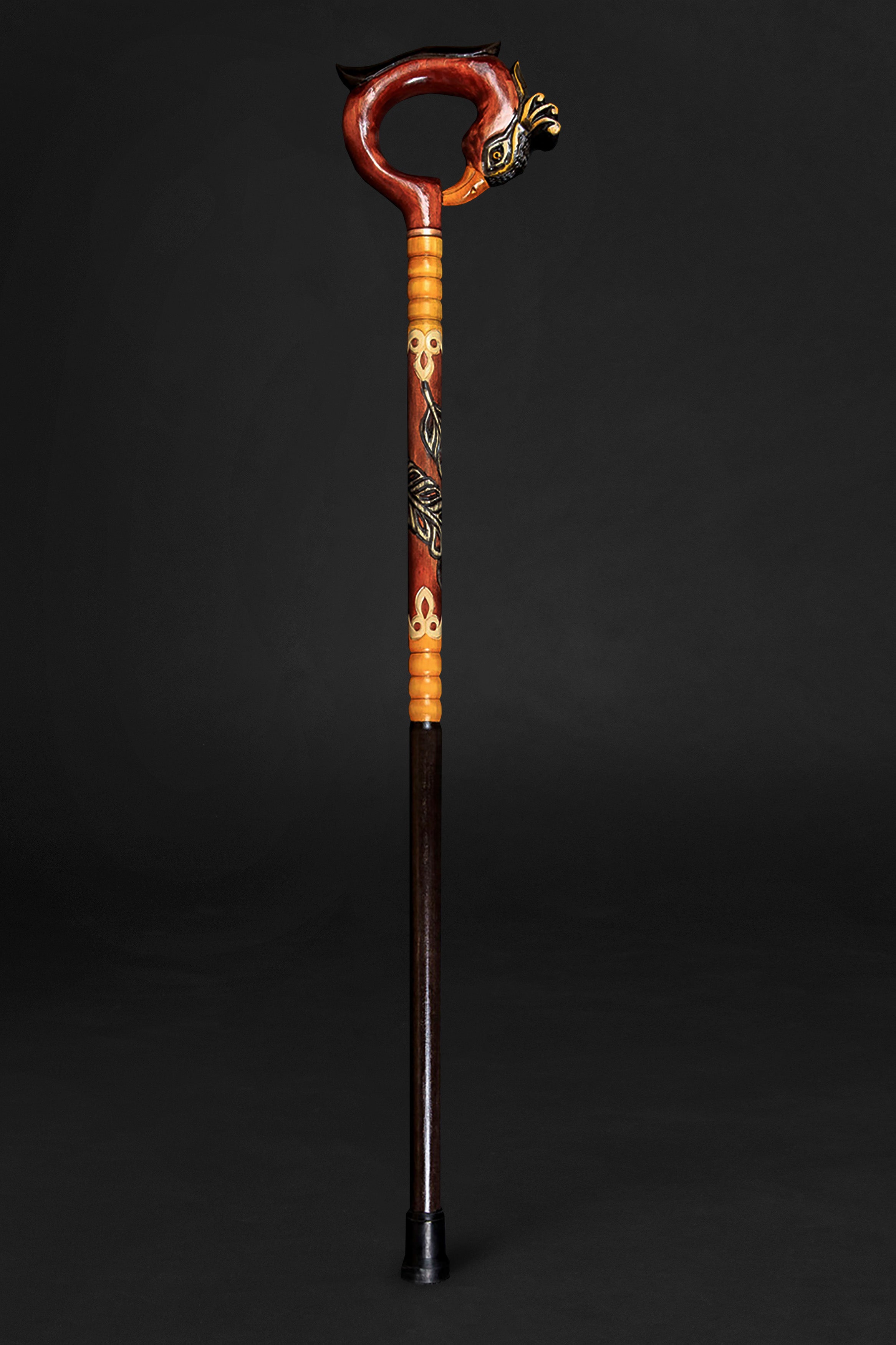 Fashionable Walking Stick for Seniors Balance Wooden Handle Phoenix ...