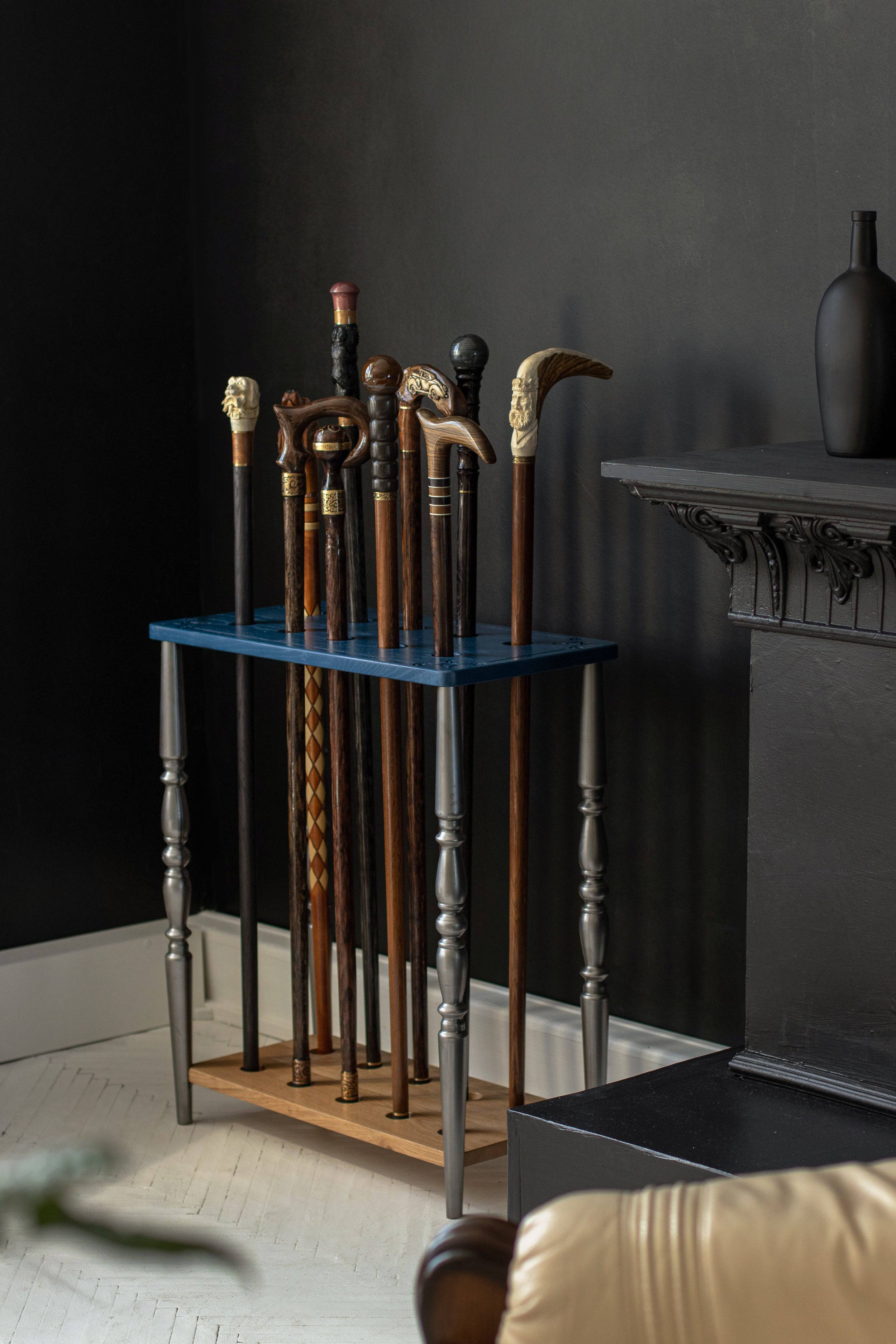 Walking Cane Display Stand & Walking Stick Holder - Casual Modern
