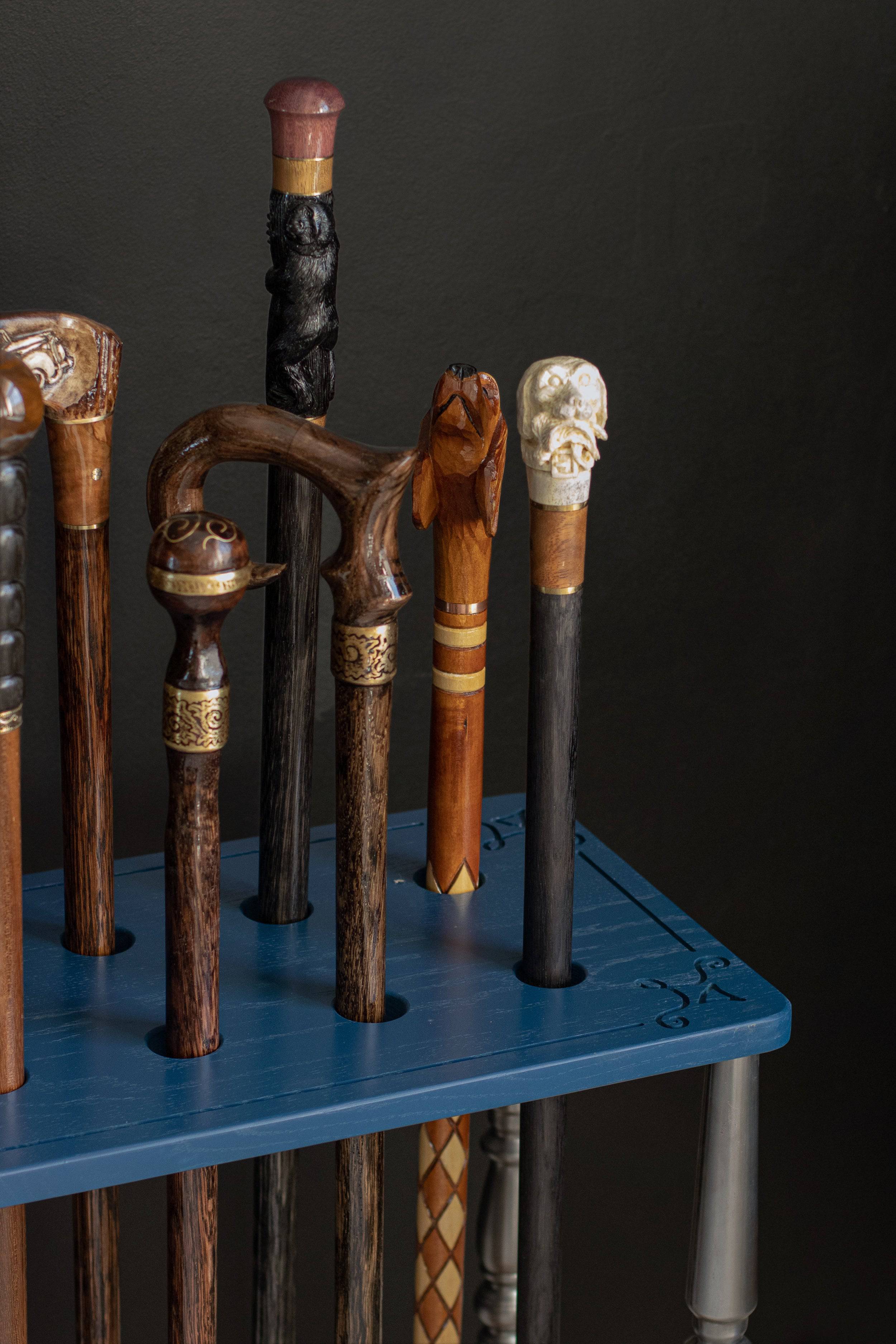 Walking Cane Display Stand & Walking Stick Holder - Casual Modern
