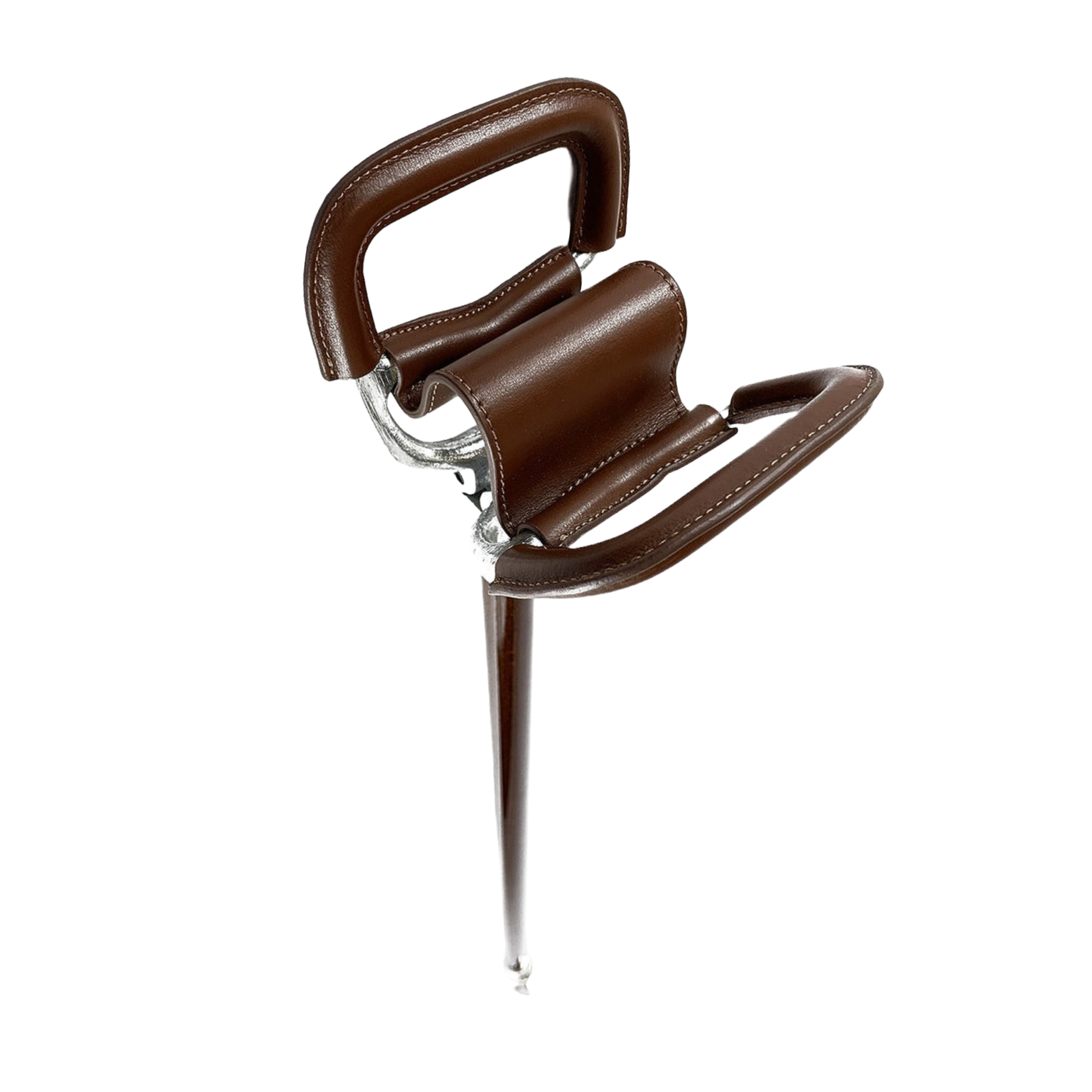 Leather Walking Stick Seat Shooting Stick Cane With Chair | ART WALKING ...