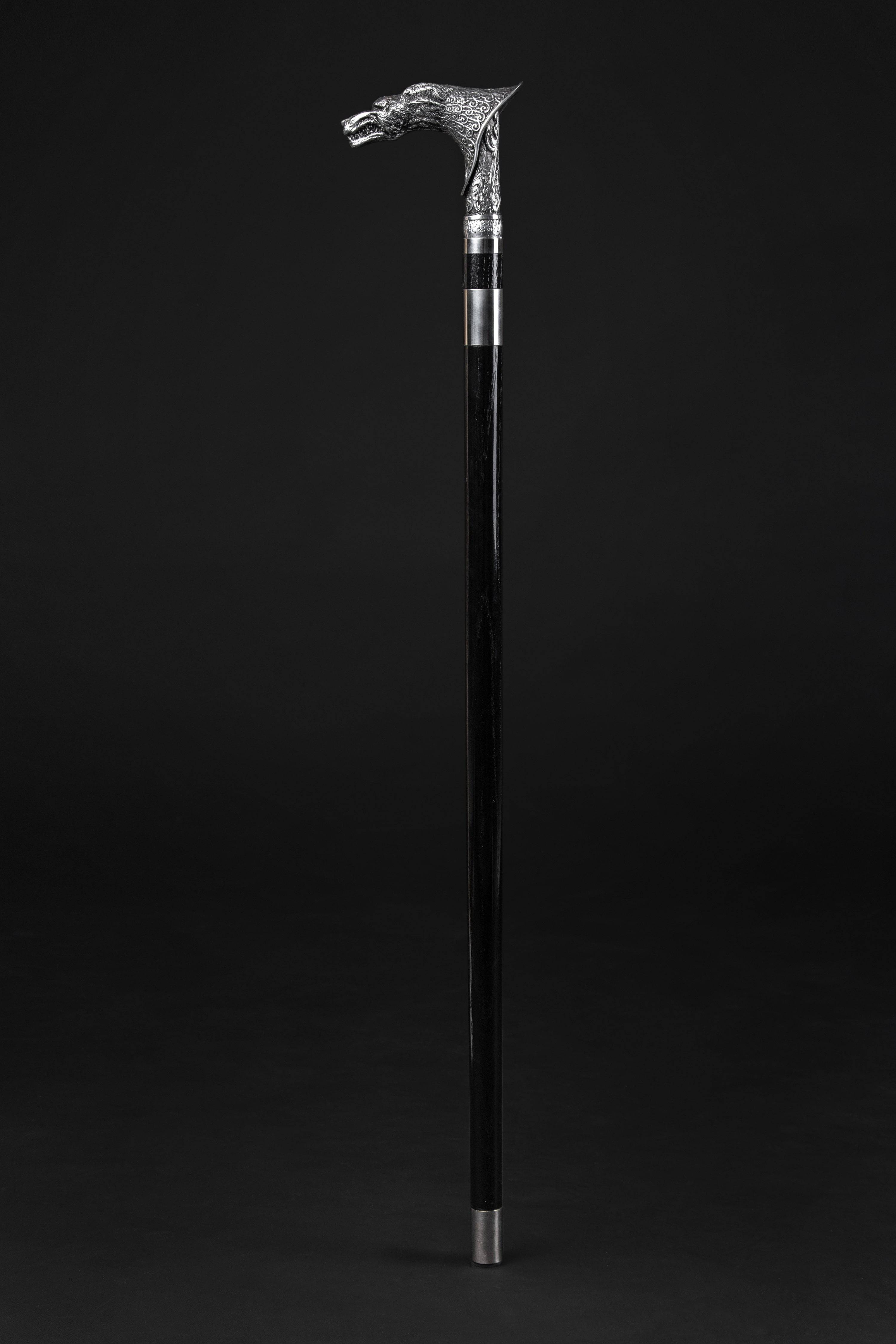 Wolf Cane Silver Сeltic Style, Stylish Metal Handle Wolf | ART WALKING ...