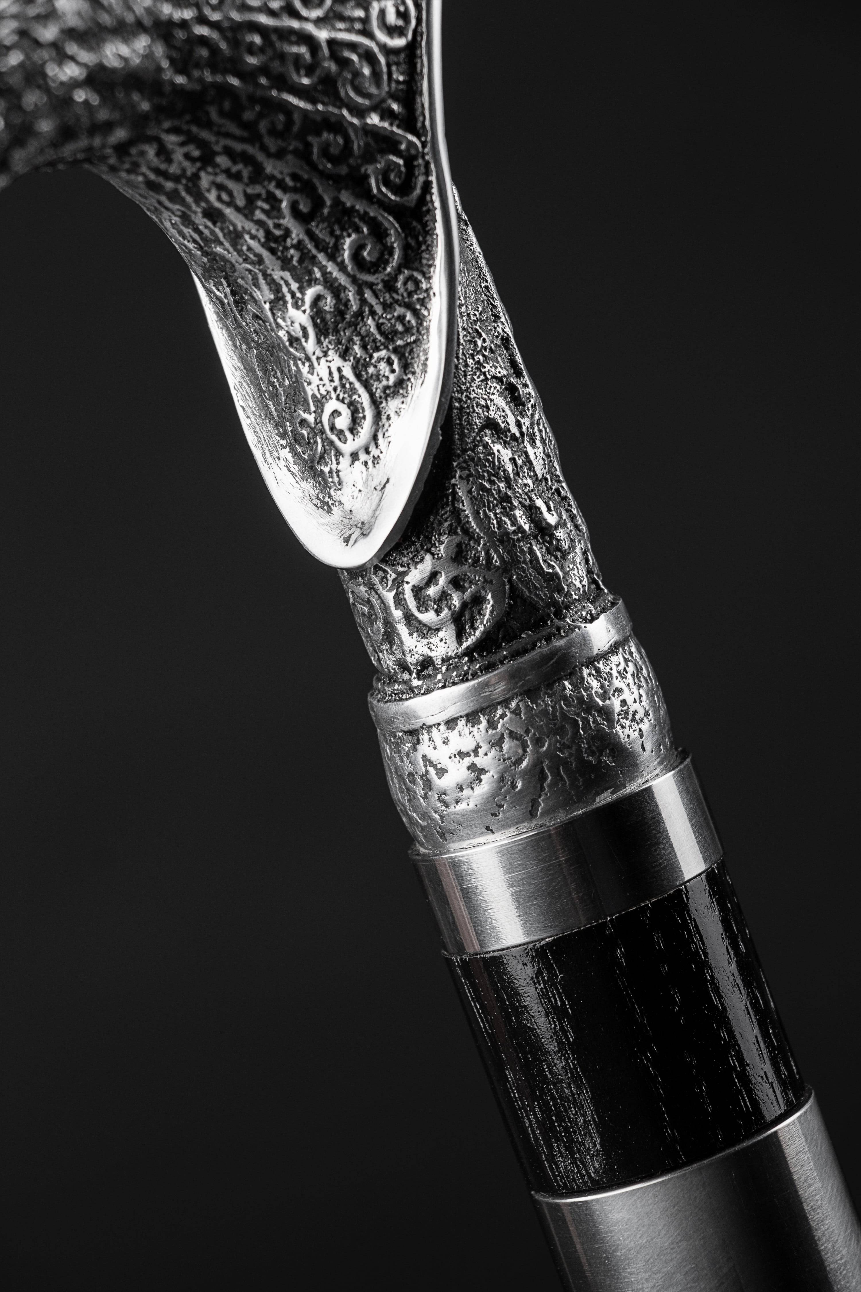 Wolf Cane Silver Сeltic Style, Stylish Metal Handle Wolf | ART WALKING ...