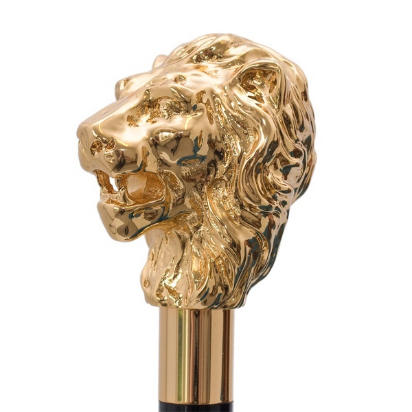 Vintage Lion Head Handle Walking Stick, Designer Walking Canes | ART ...