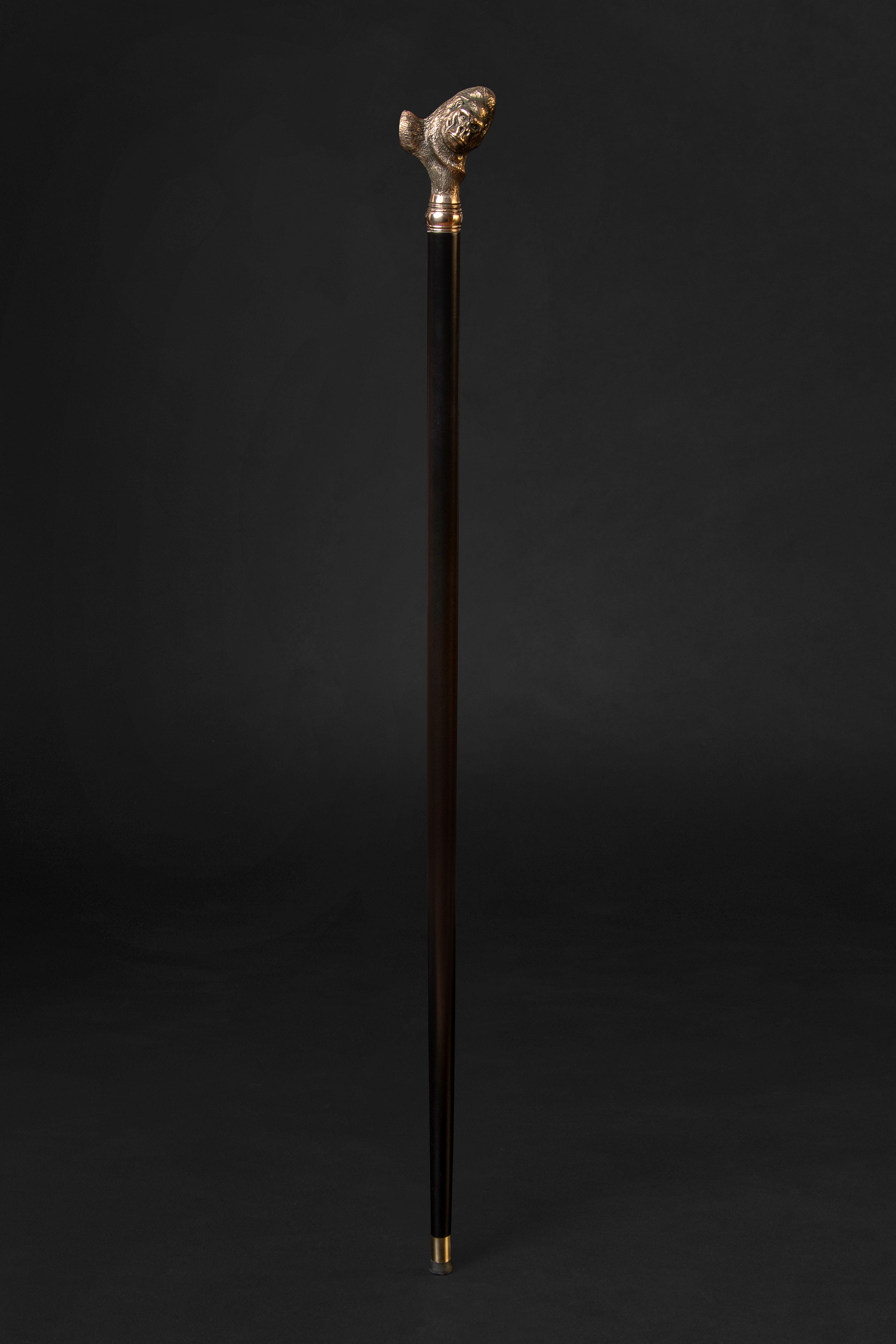 Gorilla Walking Cane Ergonomic Handle Designer Stick, King Kong