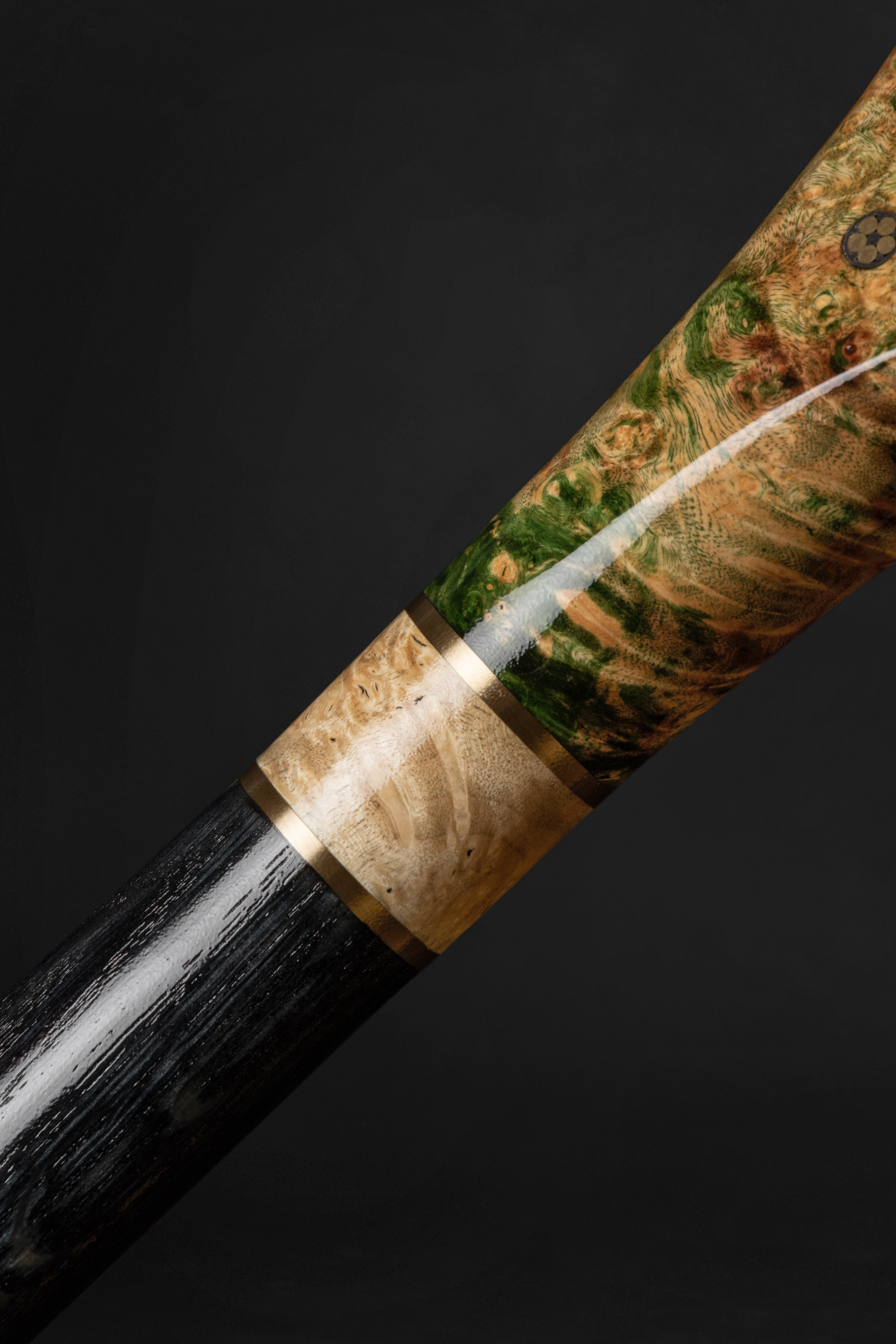 Modern Green Burl Handle Walking Cane, Comfortable Style Cane | ART ...