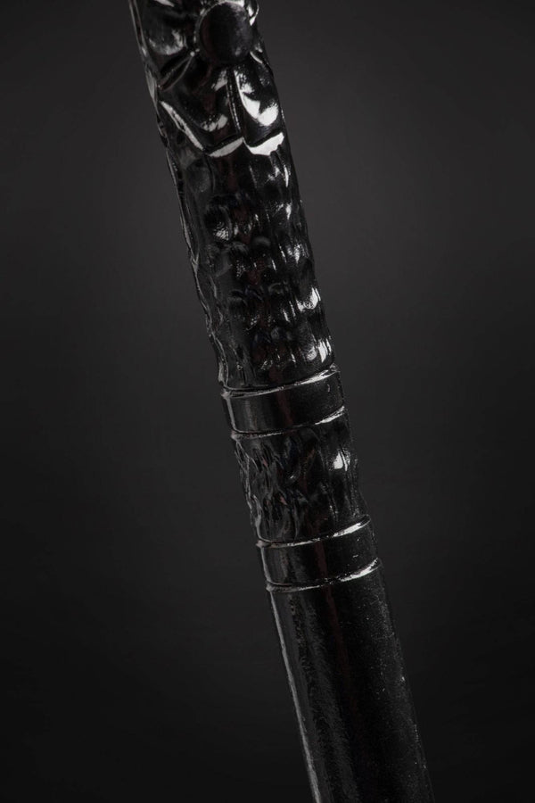 Black Raven Walking Cane Crow Hand Carved Wood Birds Decorative Walking ...
