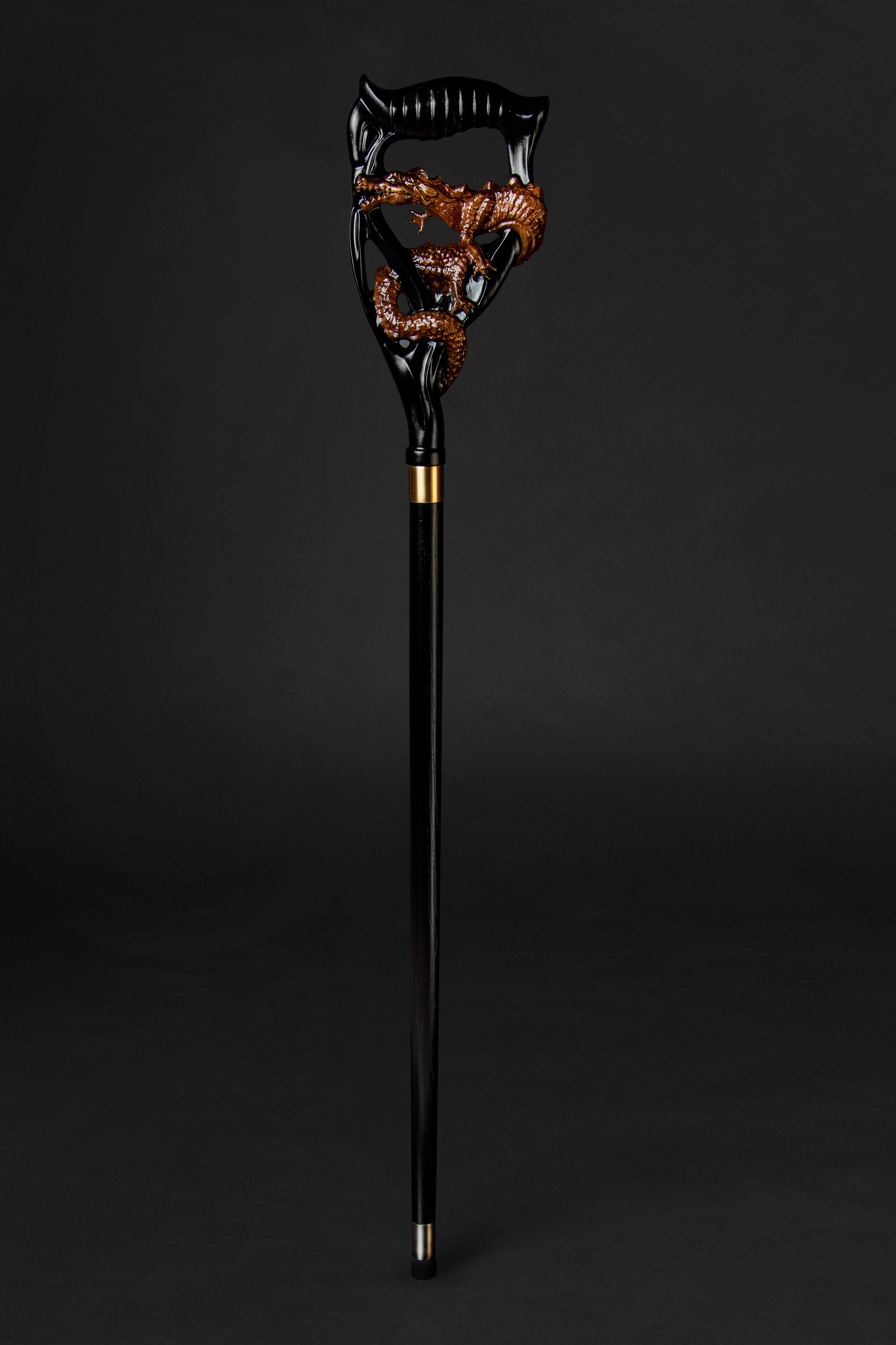 Unique Dragon Handle Walking Cane, Fashionable Wooden Walking Cane ...