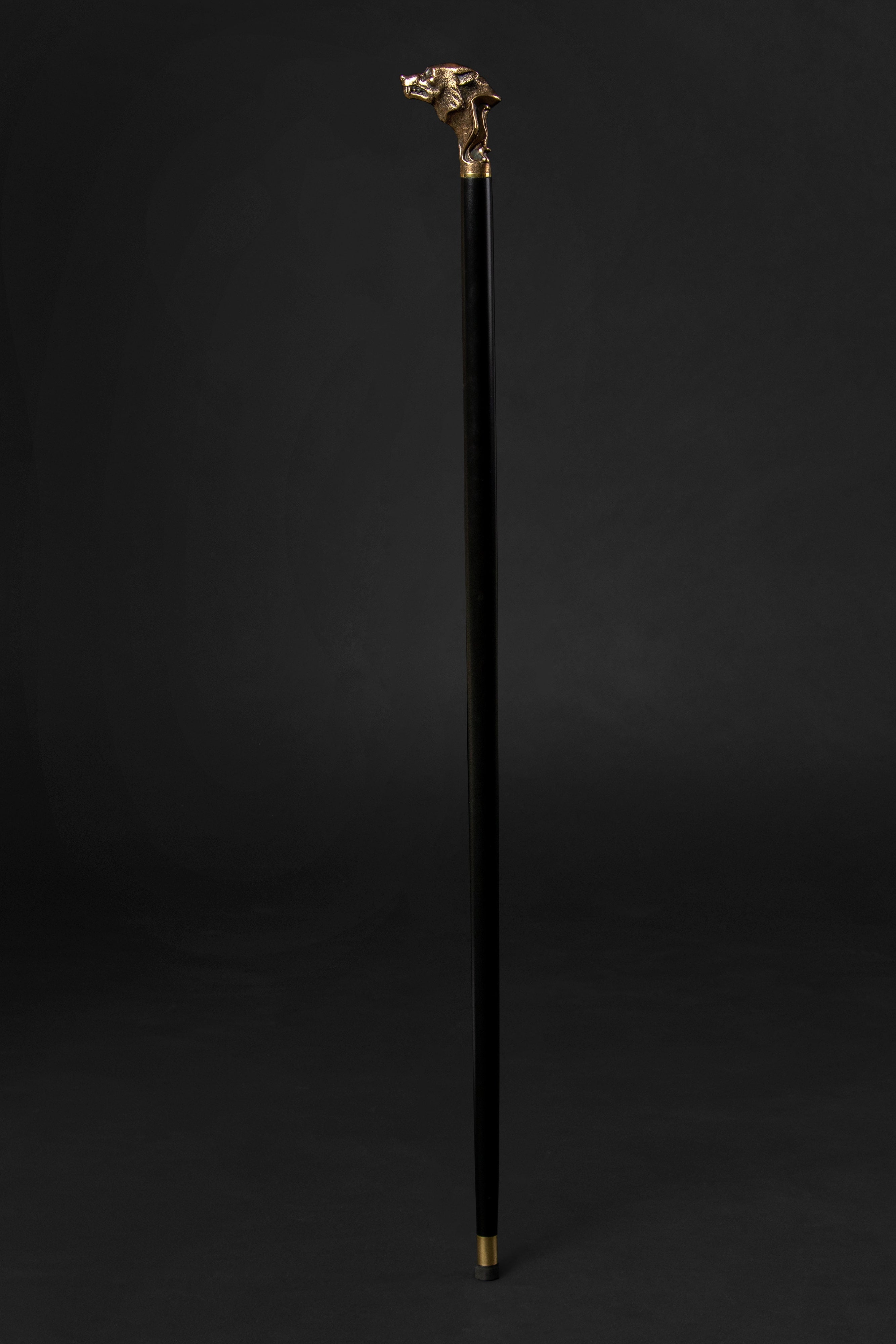 Handmade Sword Walking Cane Wolf Hidden Blade Sword Stick, Damascus St