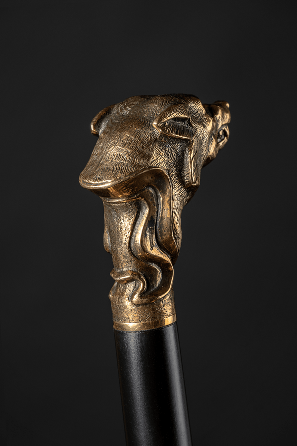 Handmade Sword Walking Cane Wolf Hidden Blade Sword Stick, Damascus St
