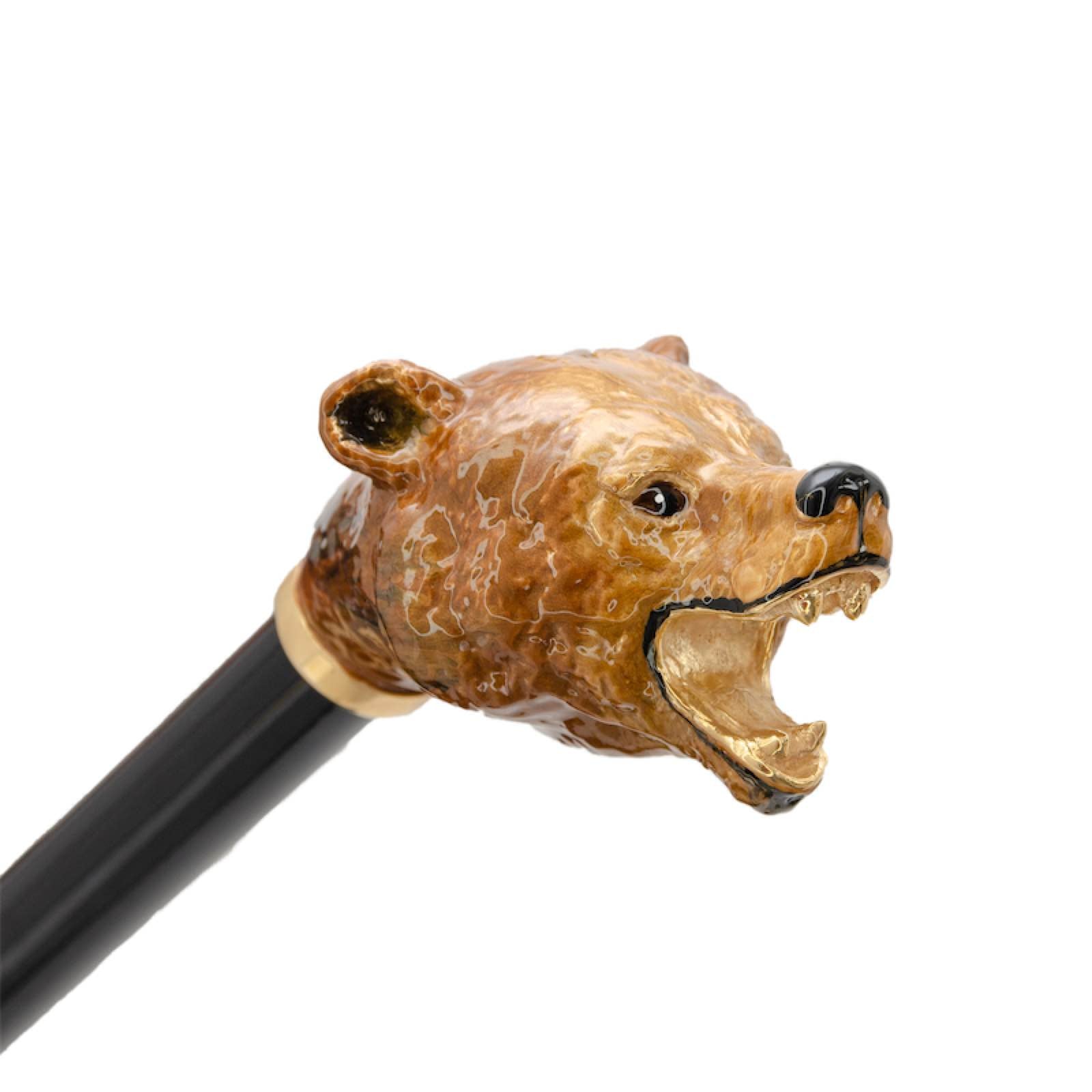Fashionable Grizzly Bear Head Walking Stick, Designer Walking Stick ...