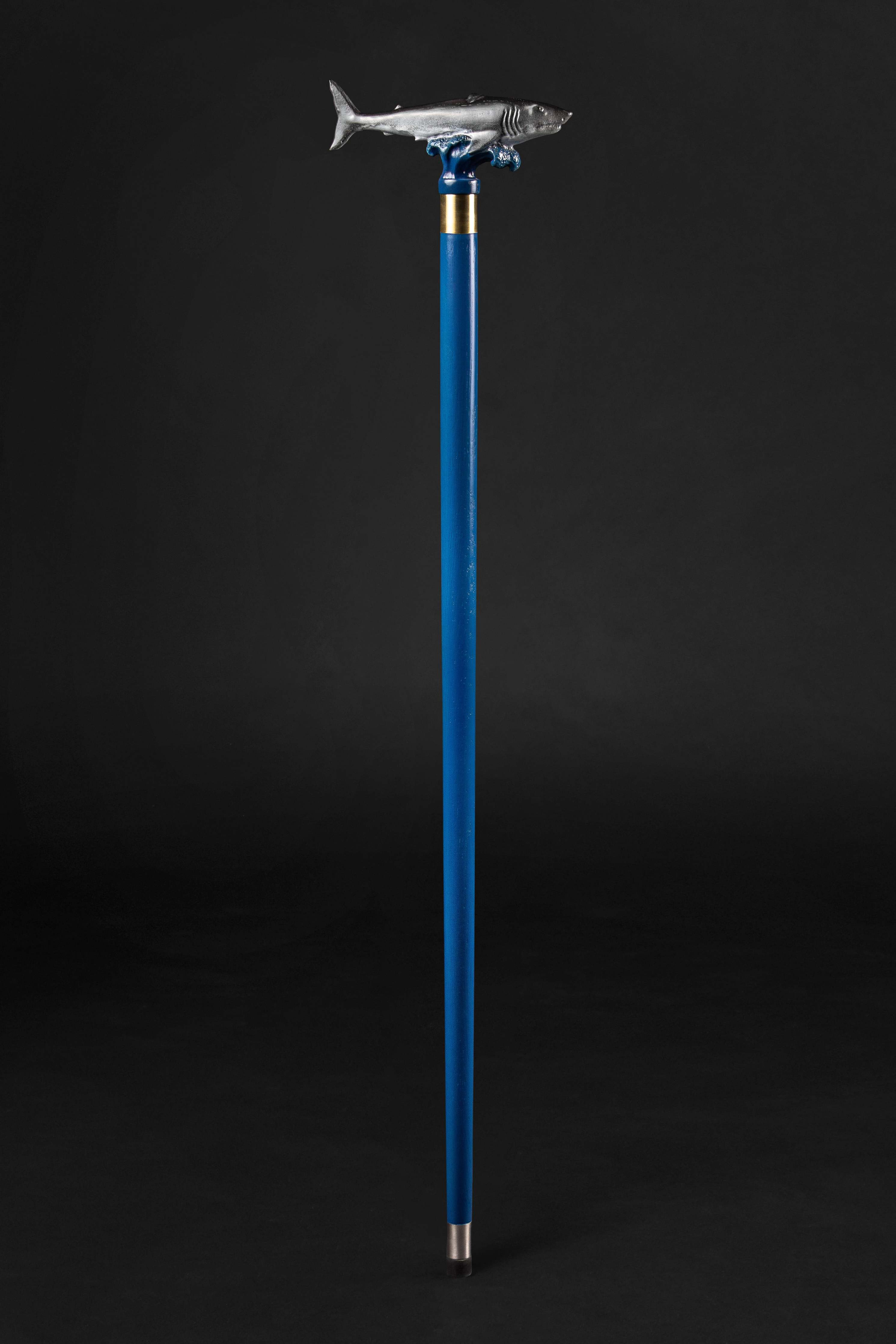 Great White Shark Walking Cane Stick, Designer Cool Canes And Sticks ...