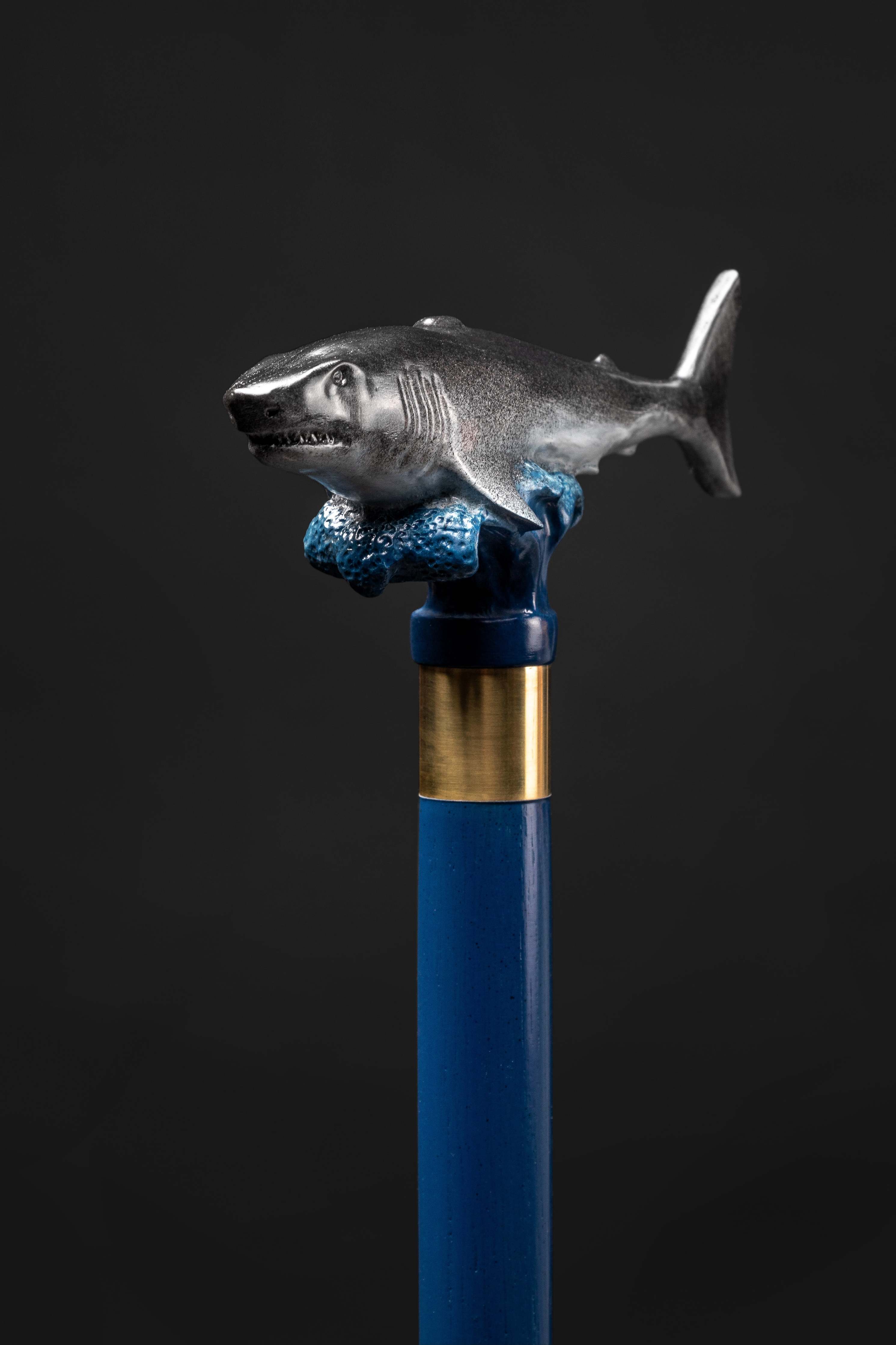 Great White Shark Walking Cane Stick, Designer Cool Canes And Sticks ...